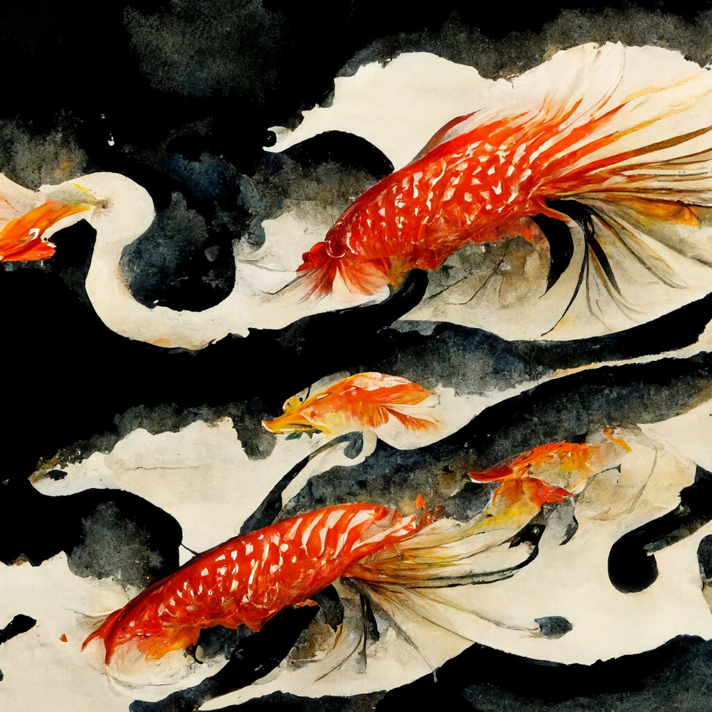 ArtStation - Abstract Koi
