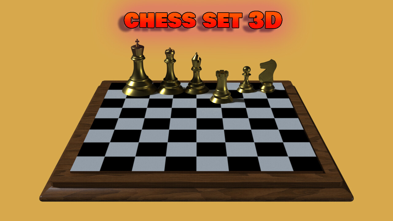 ArtStation - Made a 3d chess set