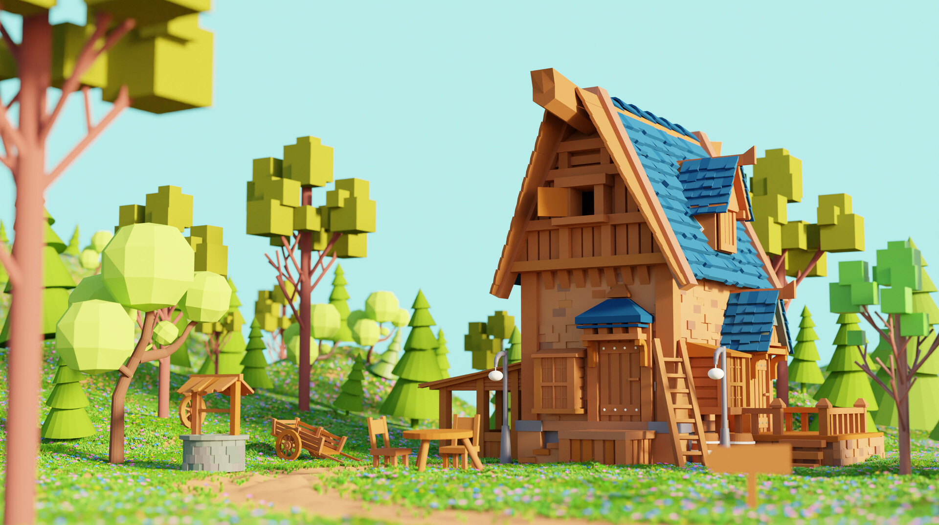 ArtStation - environment low poly