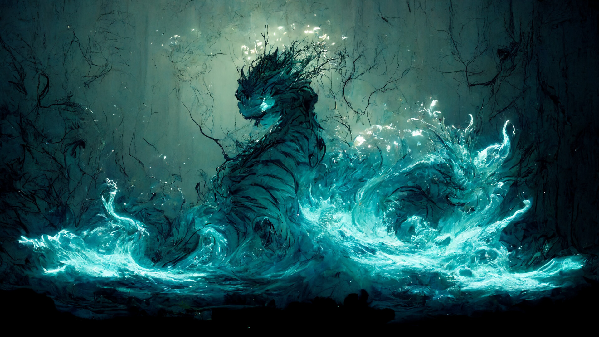 Water Dragon Wallpaper Hd