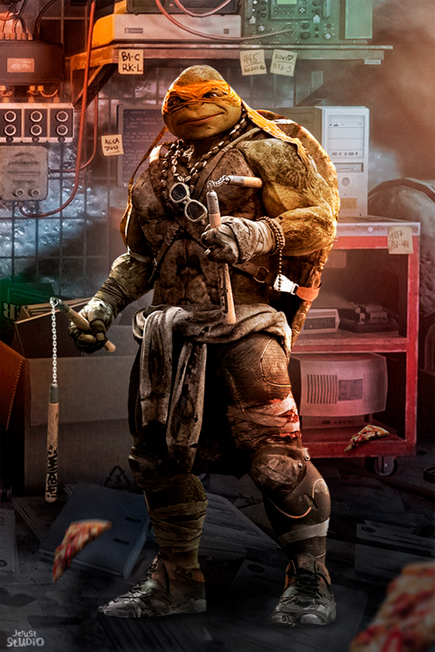 ArtStation - Art #2. With ninja turtle