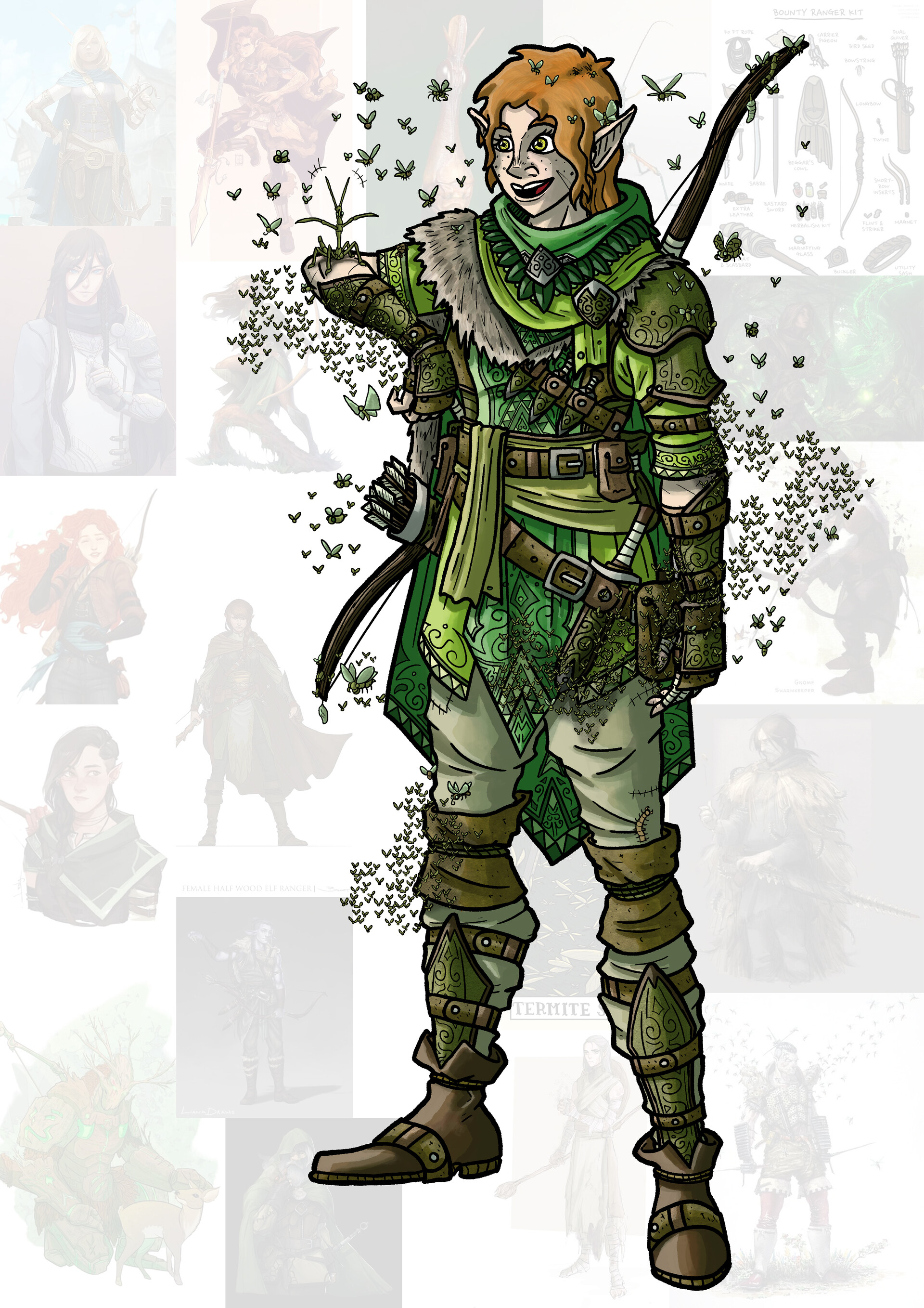 Arthur Beernaerts - Character design : Vadania Mara, half-elf swarmkeeper.