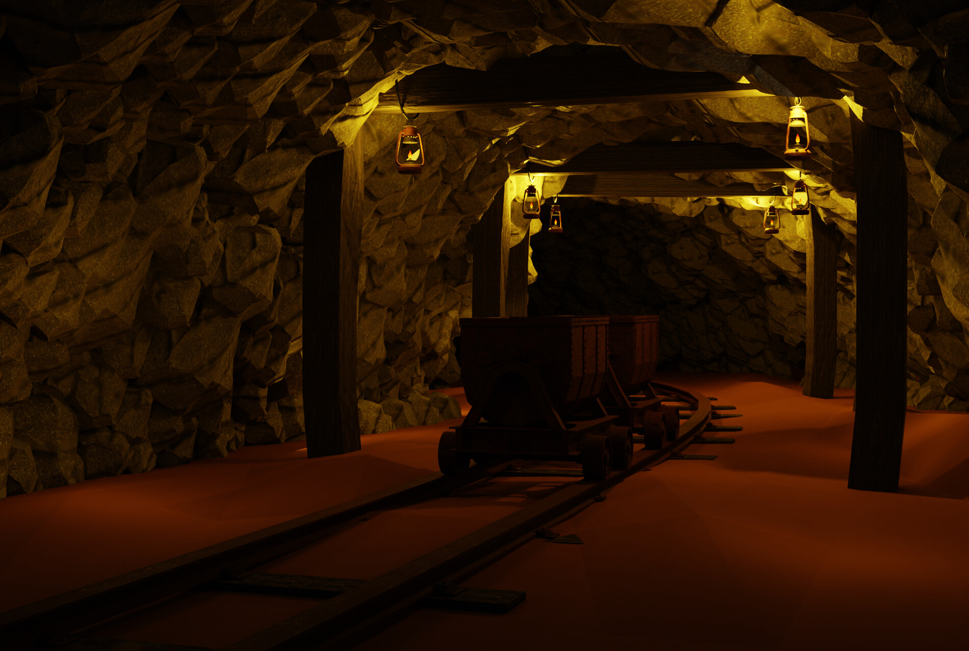 ArtStation - Blender - Mine Modelling