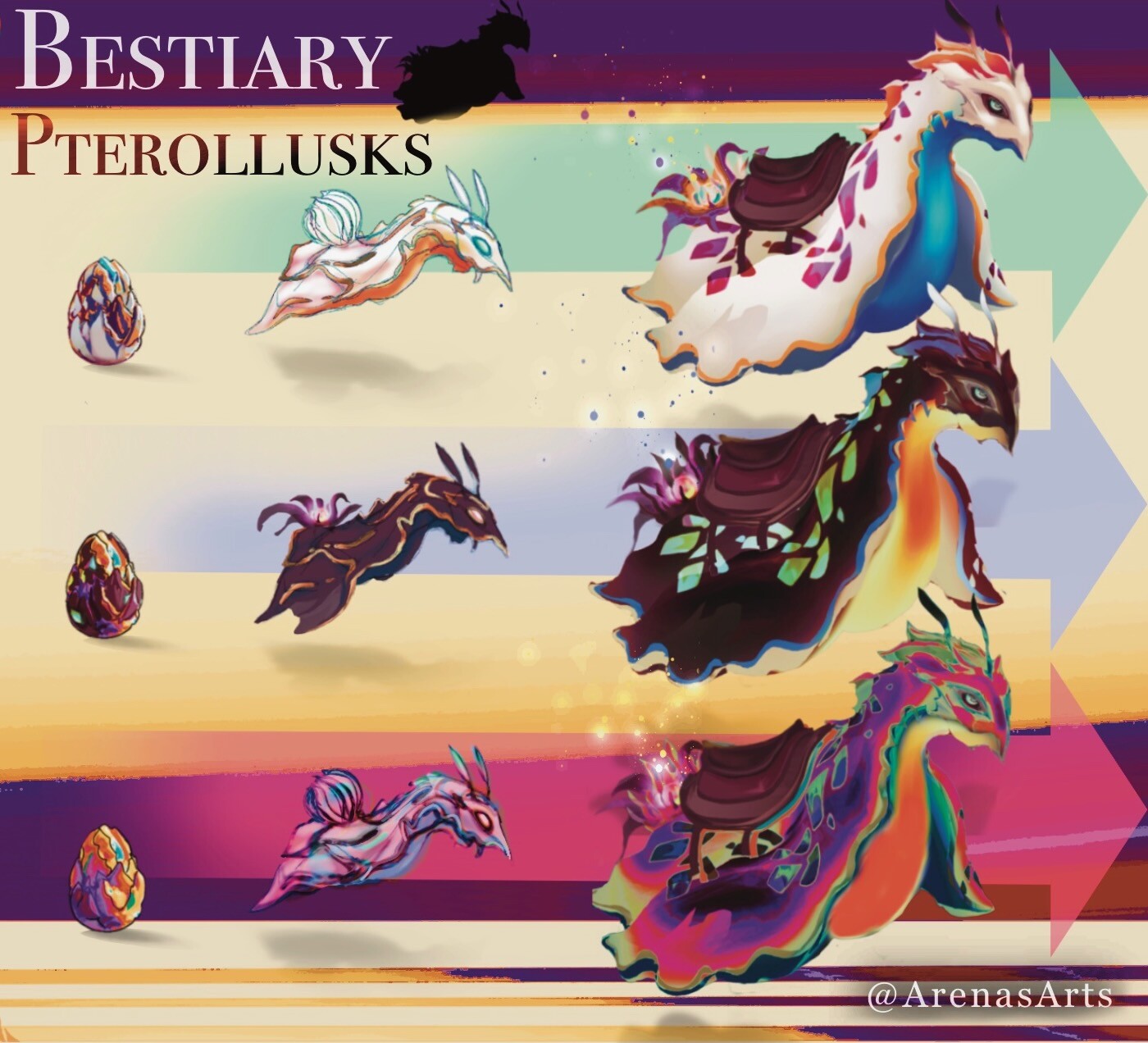 John Arenas - Bestiary - Pterollusks, concept art visual development ...