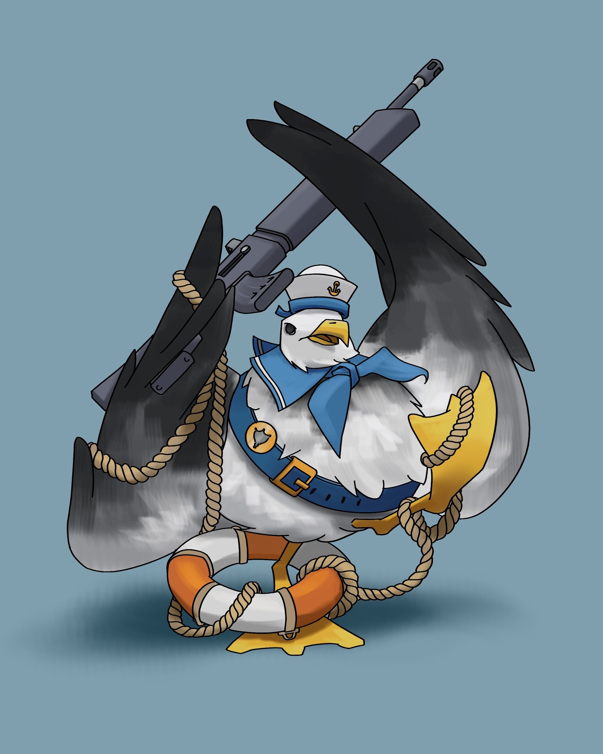 ArtStation - Navy seagull