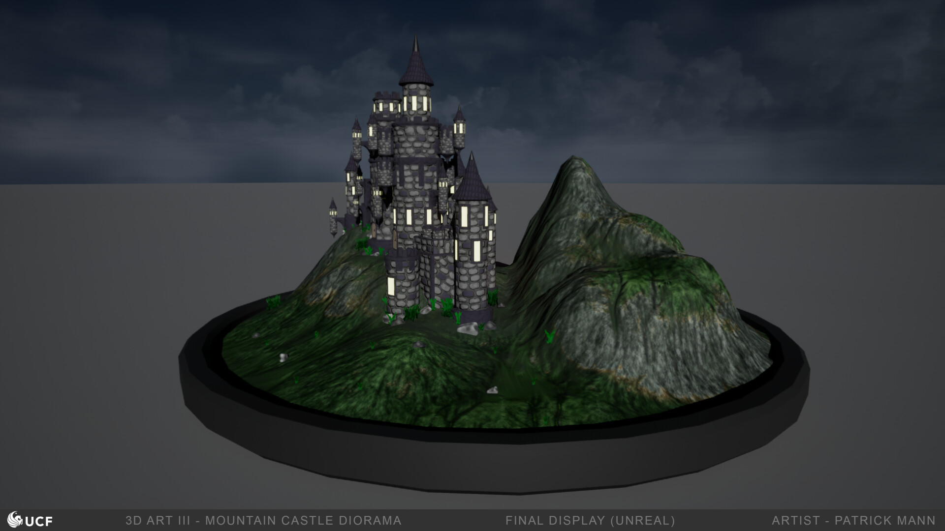 Patrick Mann - Mountain Castle Diorama (2022)