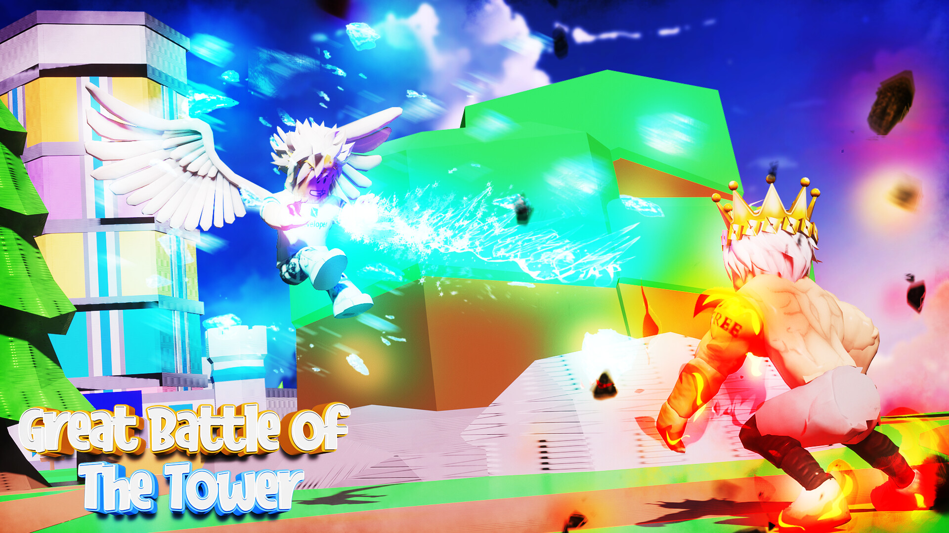 ArtStation - GFX Great Battle of The Tower - Roblox Game