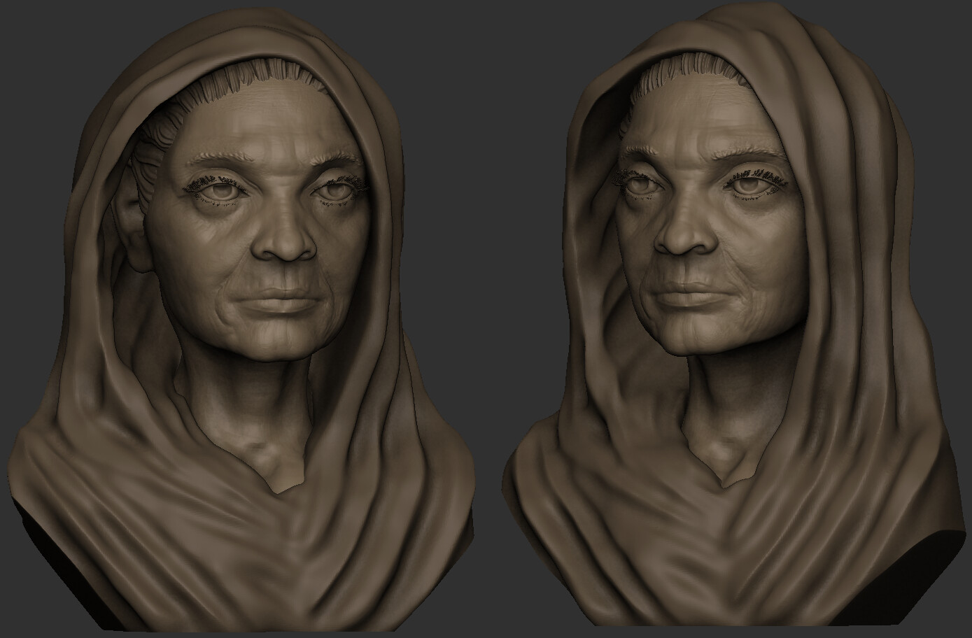 ArtStation - Female bust sketch 3
