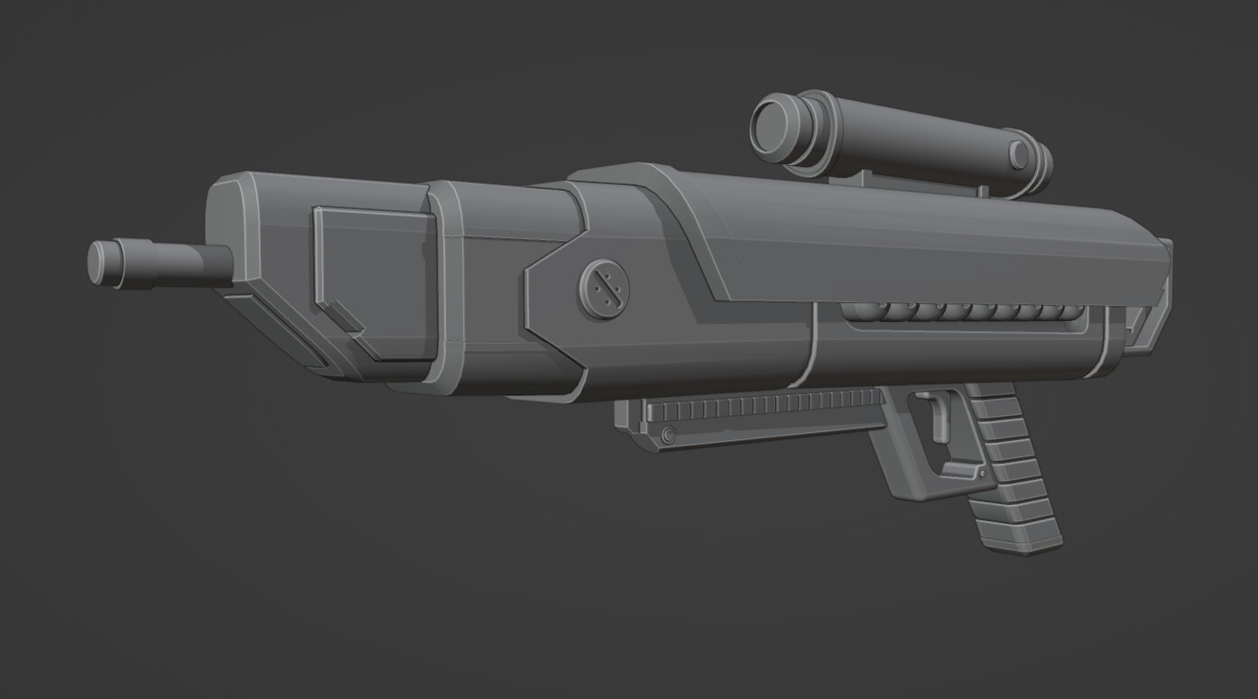 ArtStation - Sci-Fi Assault Rifle