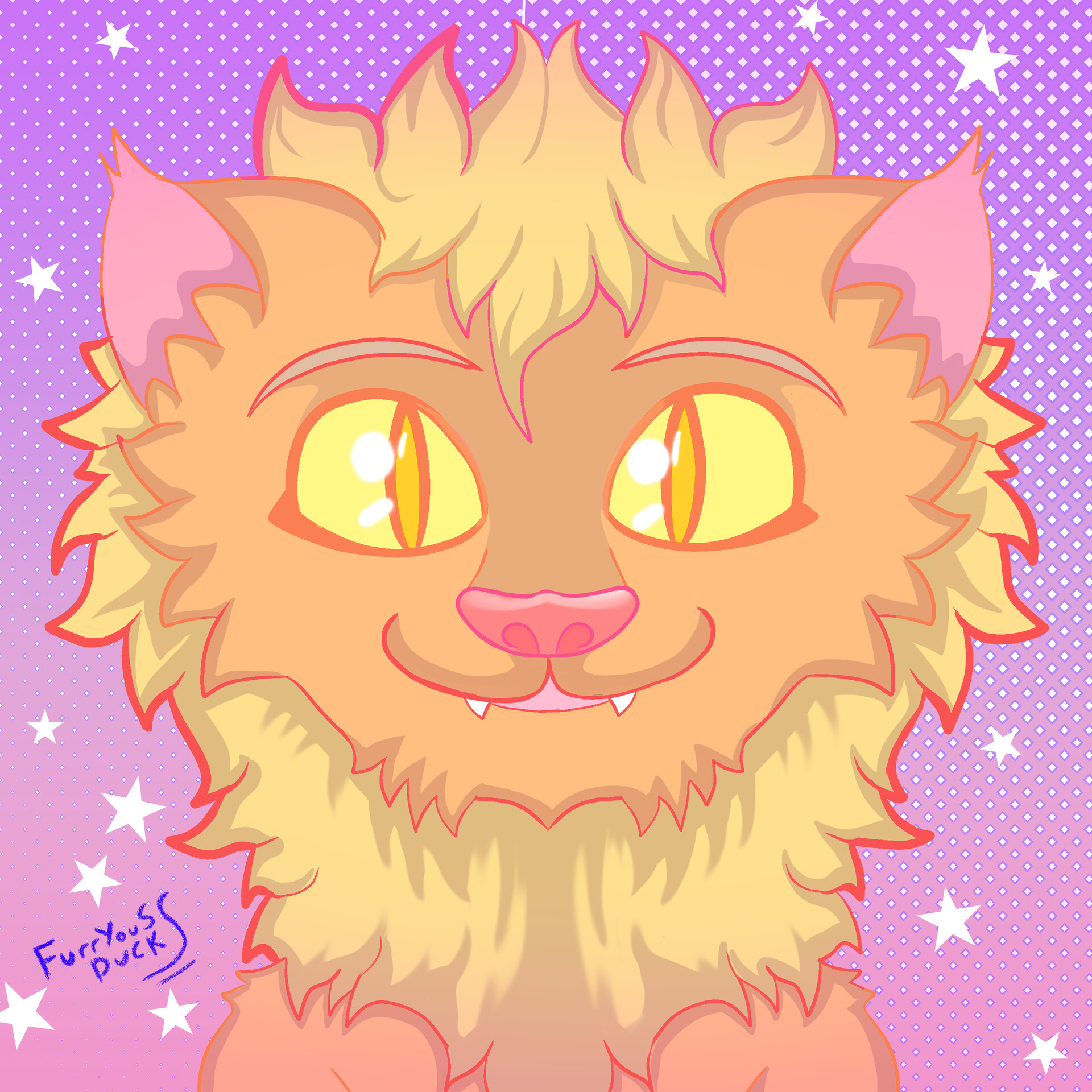 ArtStation - Cute furry lion