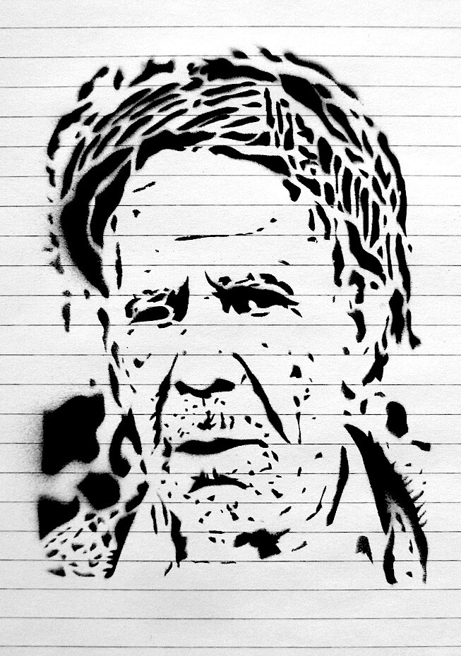 ArtStation - Stencil portrait