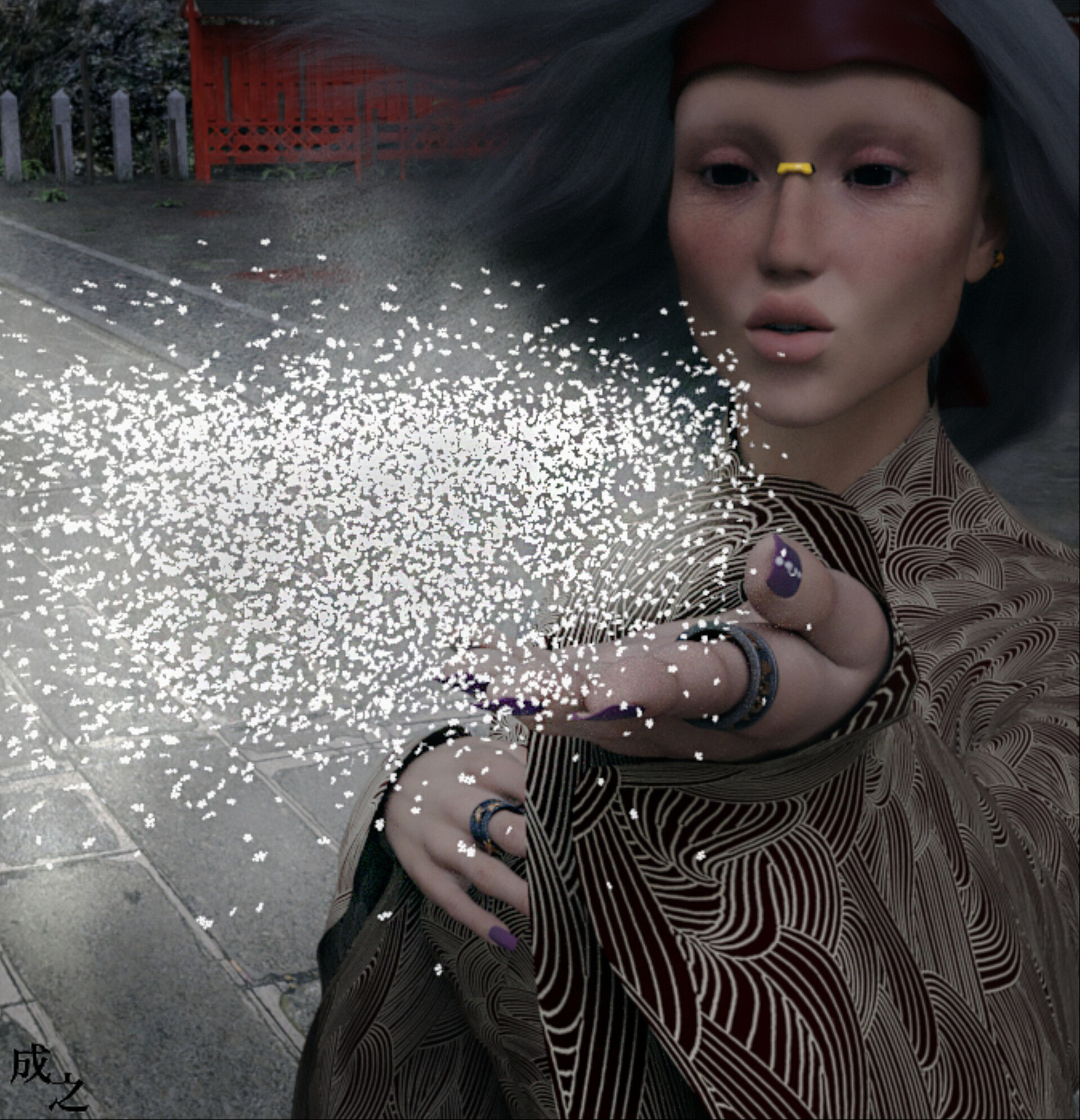 ArtStation - SUNAKAKE-BABA (JAPANESE SAND THROWING HAG)