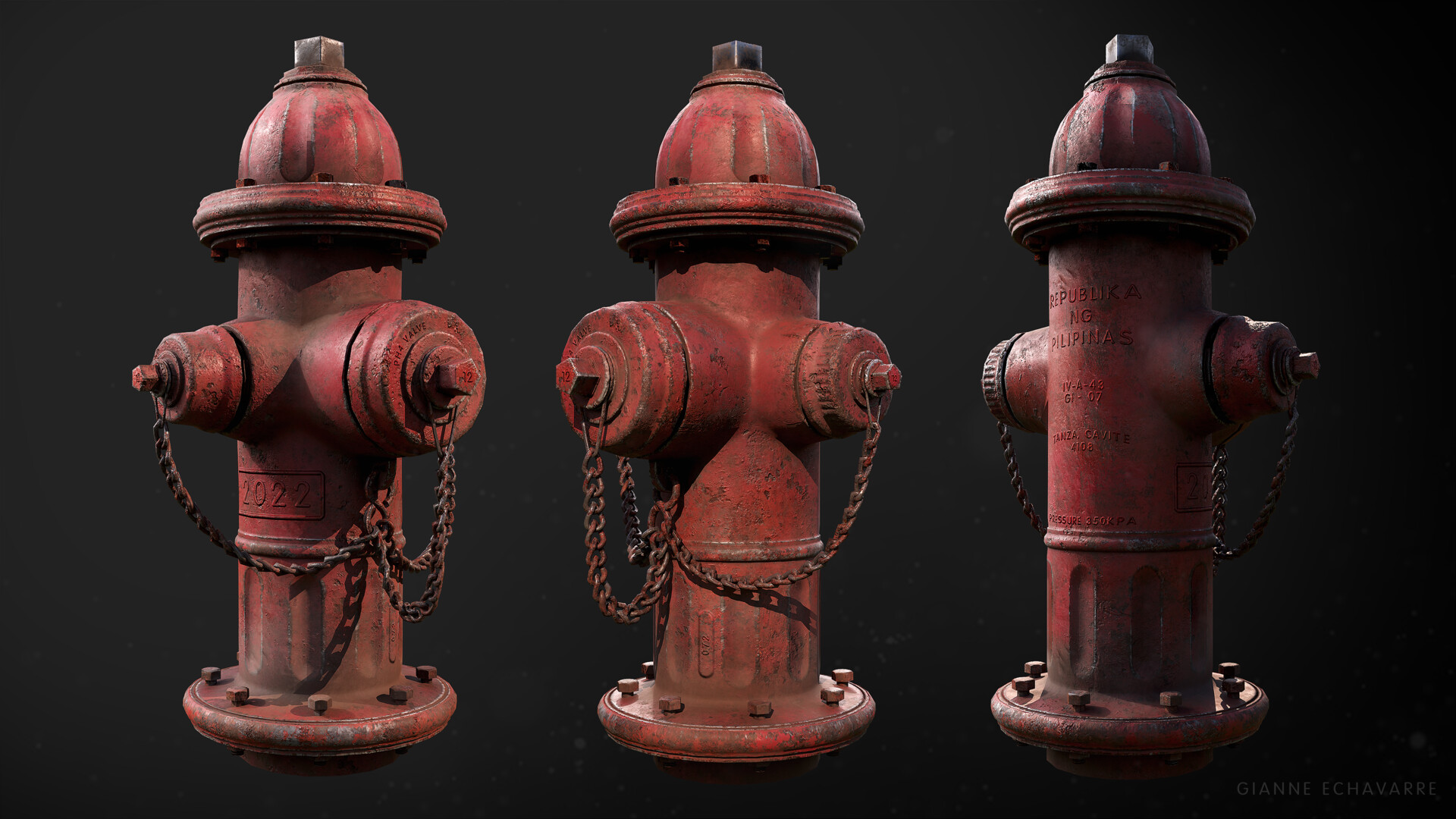 ArtStation - Fire Hydrant - Game Asset