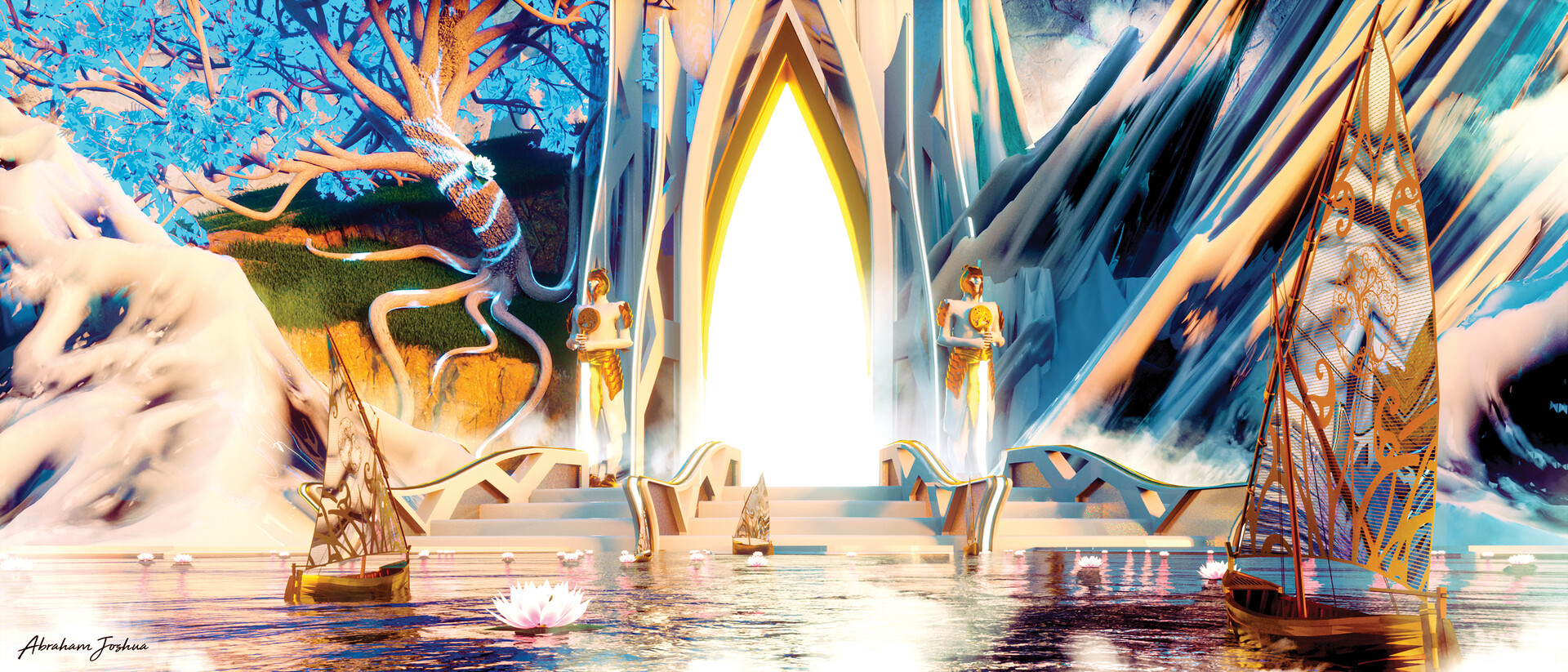 ArtStation - Dimension Walker -Elven Gateway