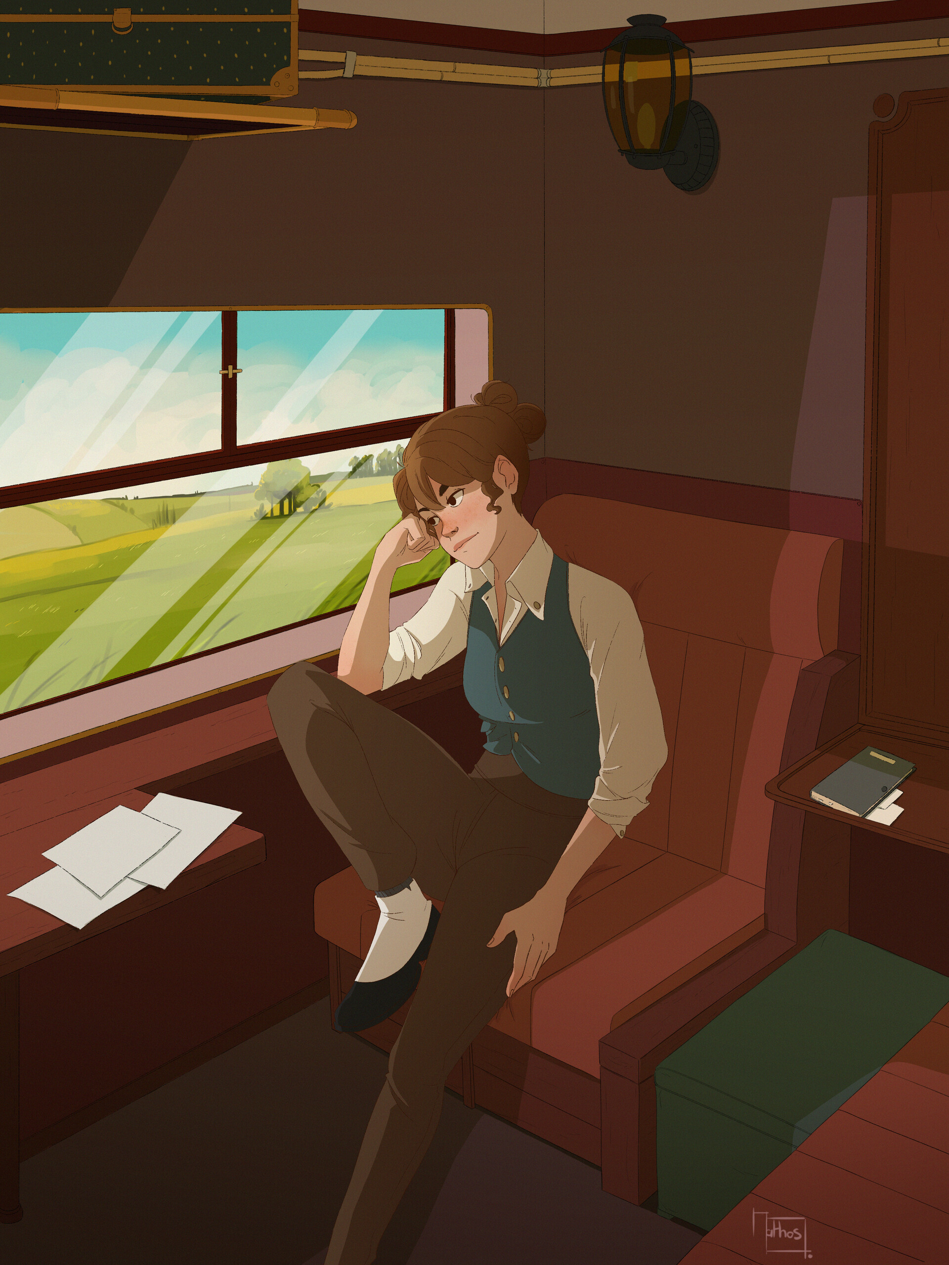 ArtStation - Train cabine