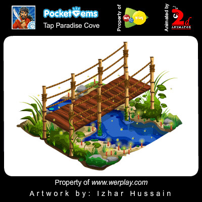ArtStation - Game Asset - Animated Bayou Bridge For Pocket Gems Game ...