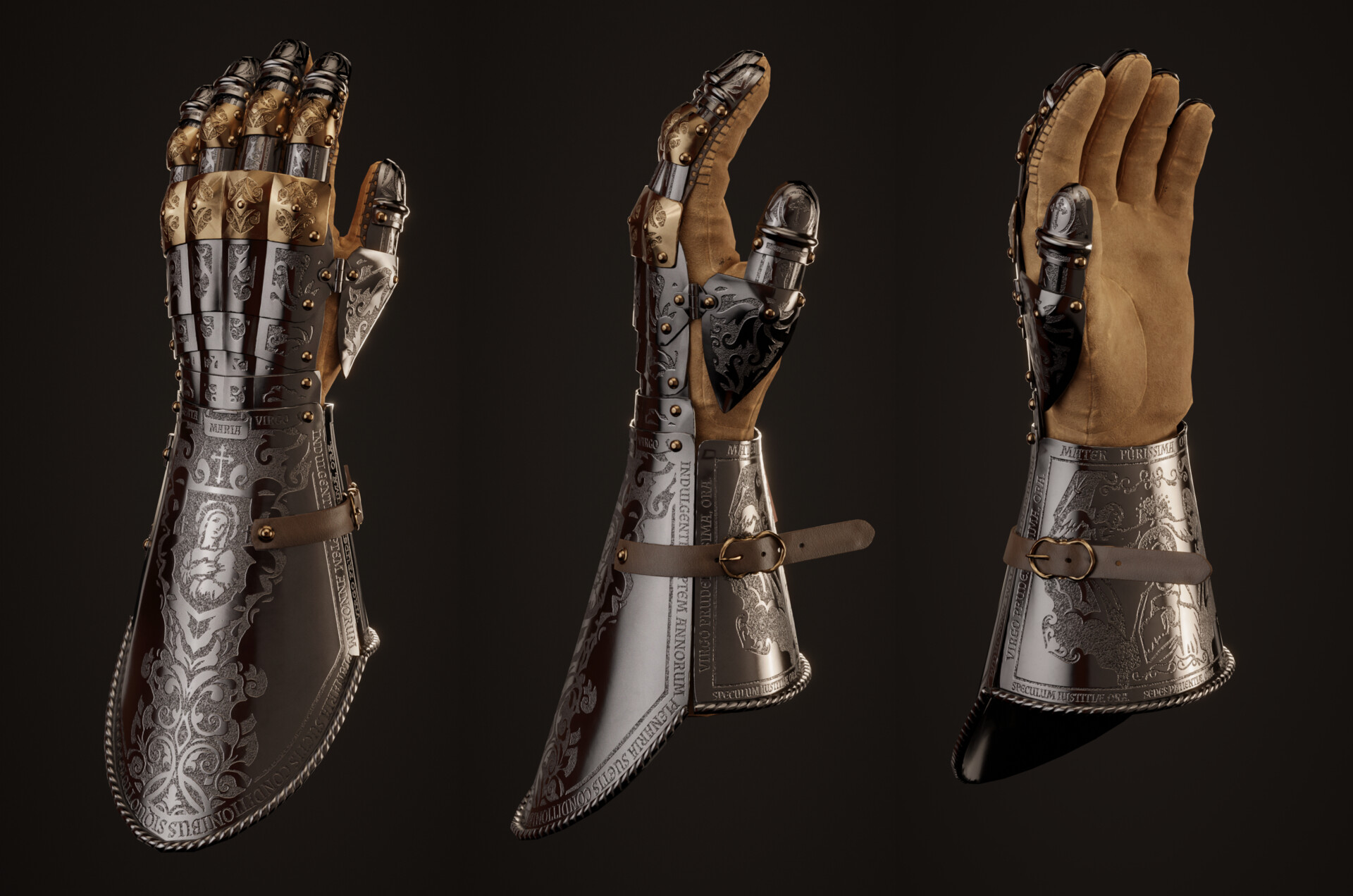 Piotr Walczuk - Ceremonial Gauntlet of the Holy Knight of Saint Mary ...