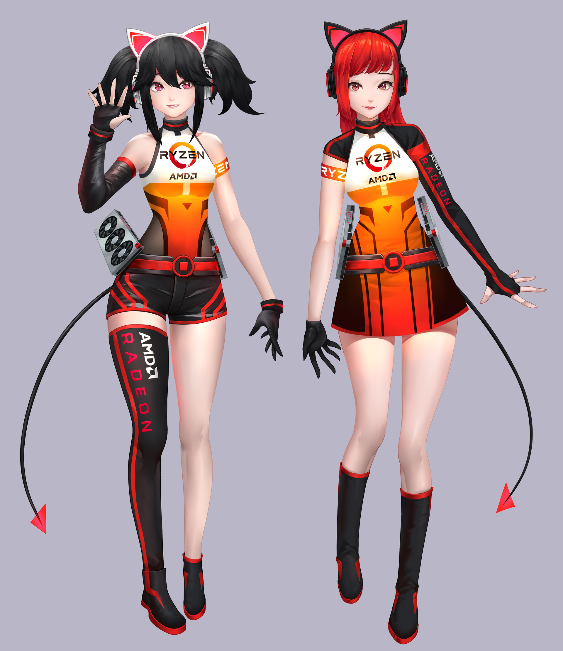 ArtStation - AMD's Mascot Characters