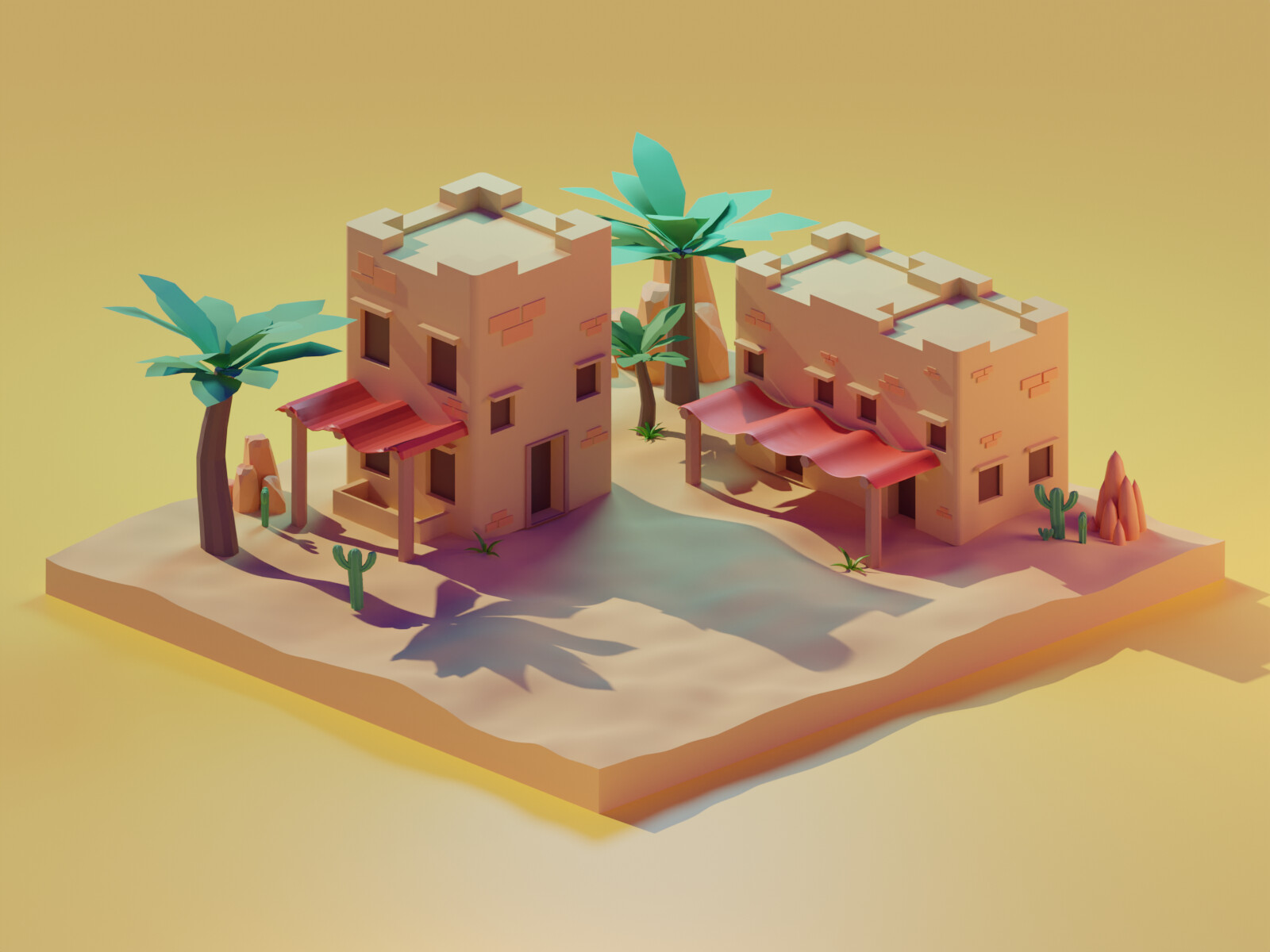 ArtStation - Low poly isometric arts #2
