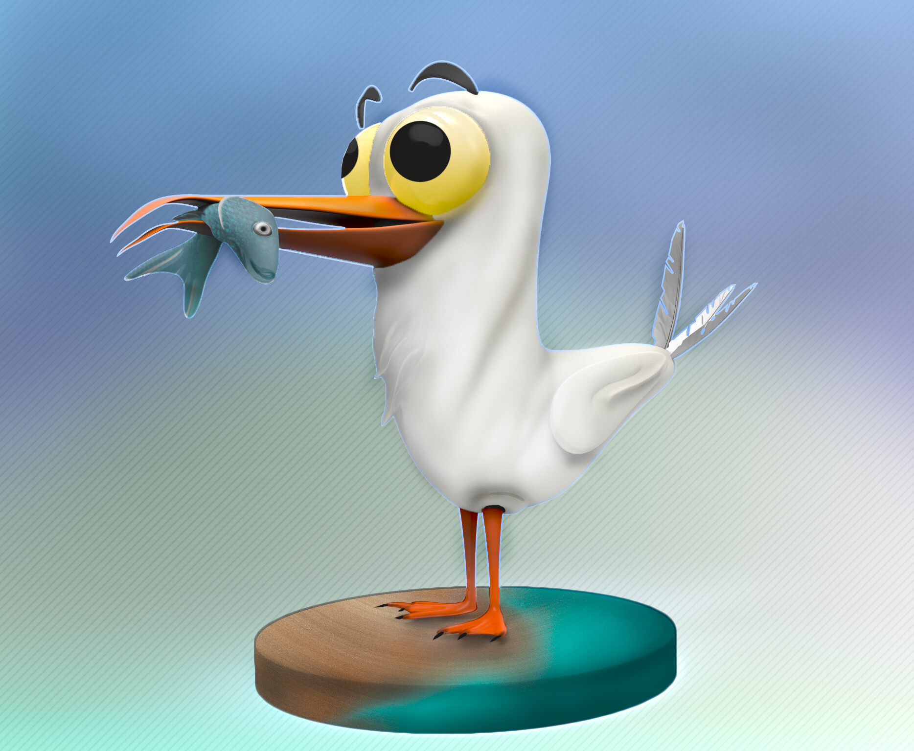 ArtStation - Cartoon Seagull
