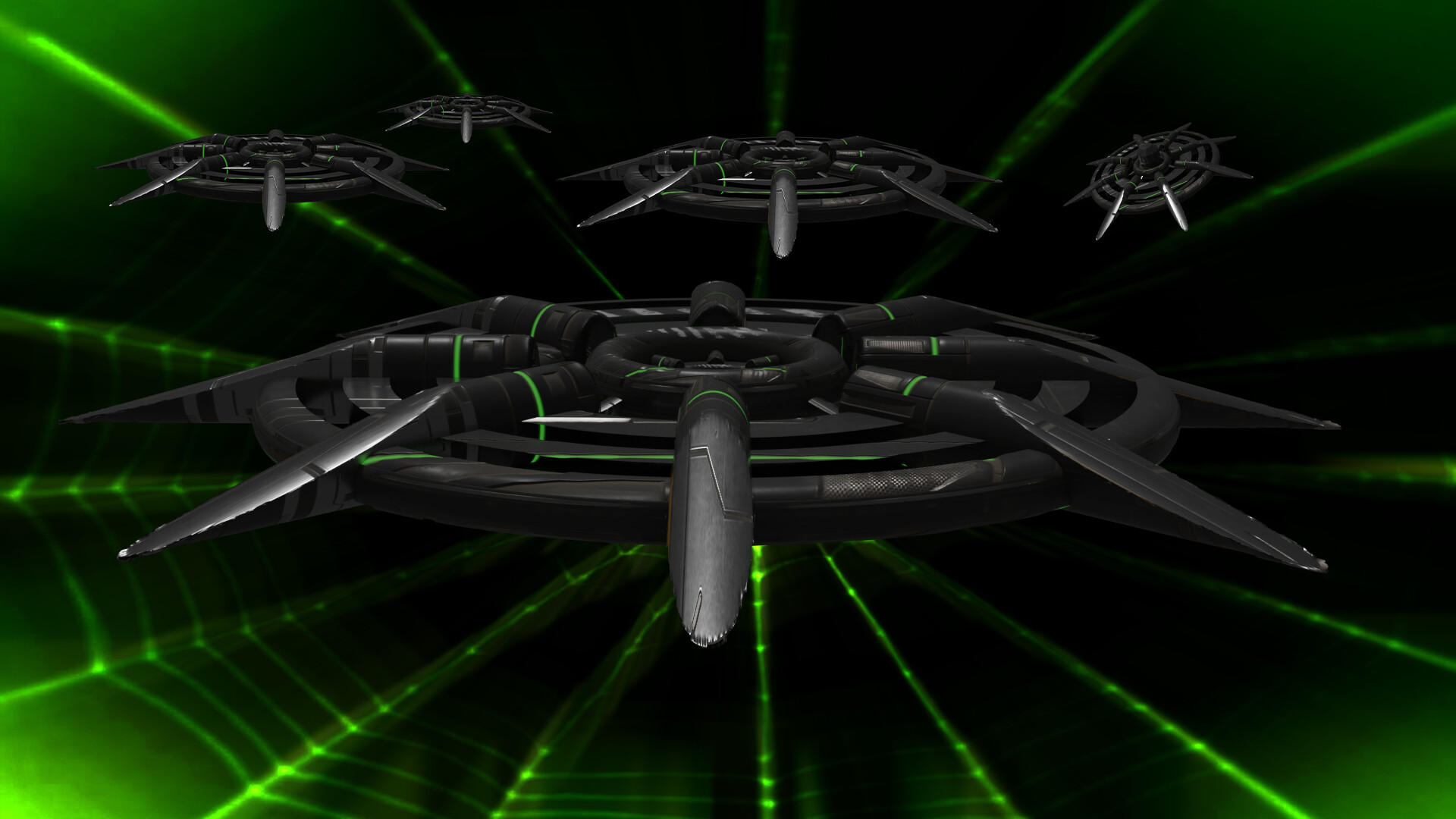 ArtStation - Spider Ships At Warp.