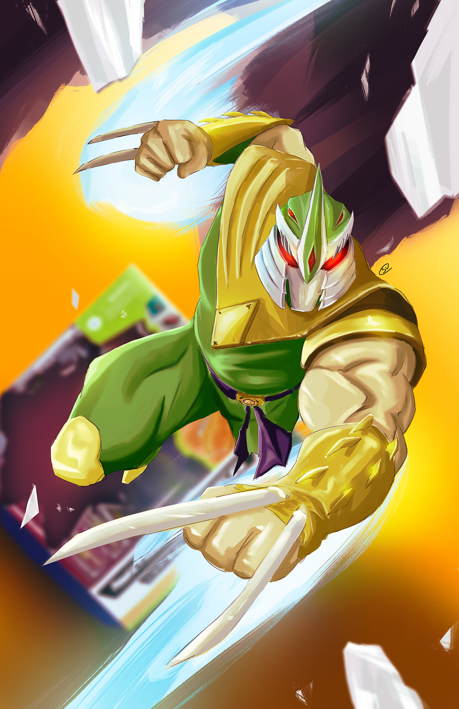 ArtStation - Lightning Collection: Morphed Shredder 'Mock' Comic Cover ...