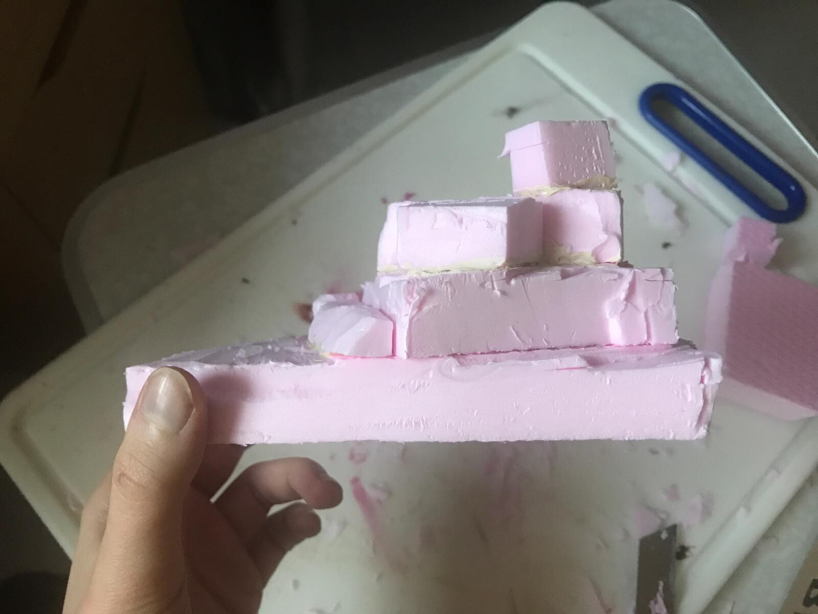 Michelle Frey - Moonscape made from Styrodur