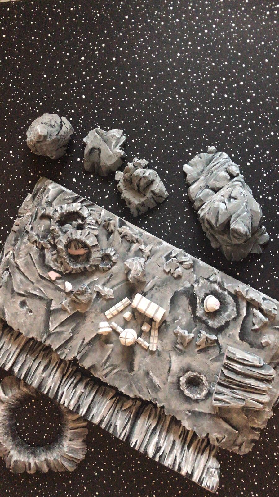 Michelle Frey - Moonscape made from Styrodur