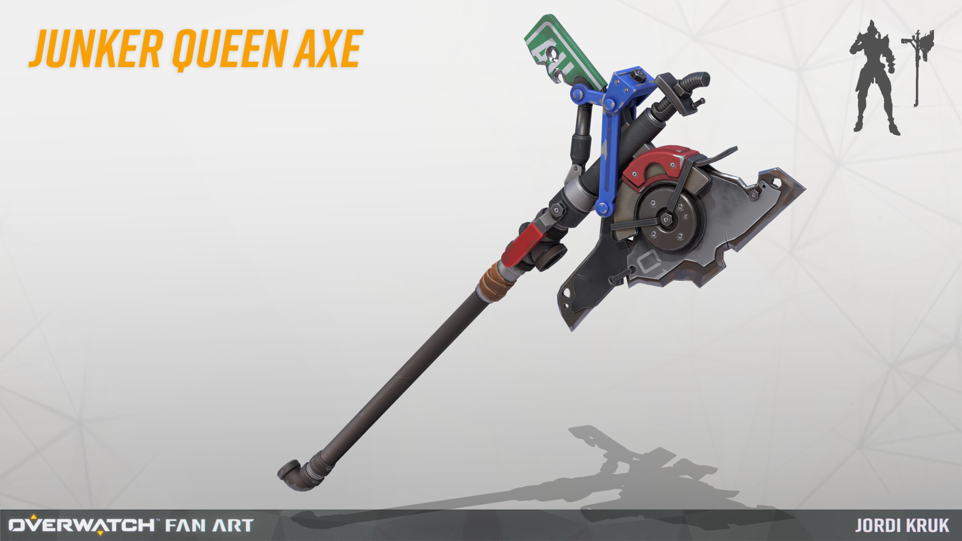 Jordi Kruk - Junker Queen Axe (Overwatch Fan art)