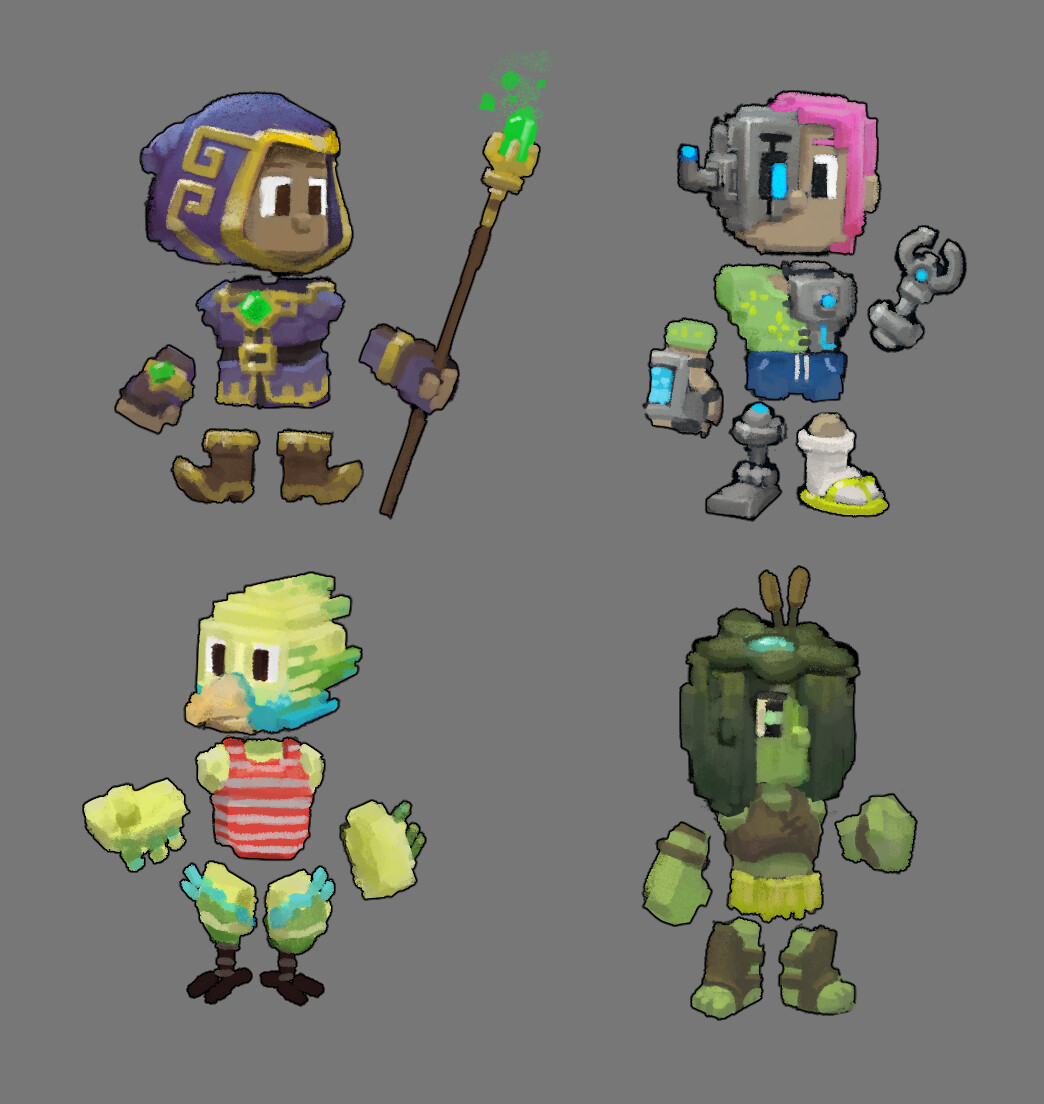 Eduardo Rocha - Voxel characters exploration