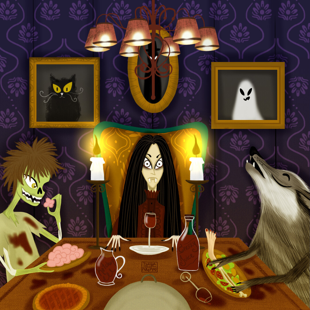ArtStation - Spooky Dinner