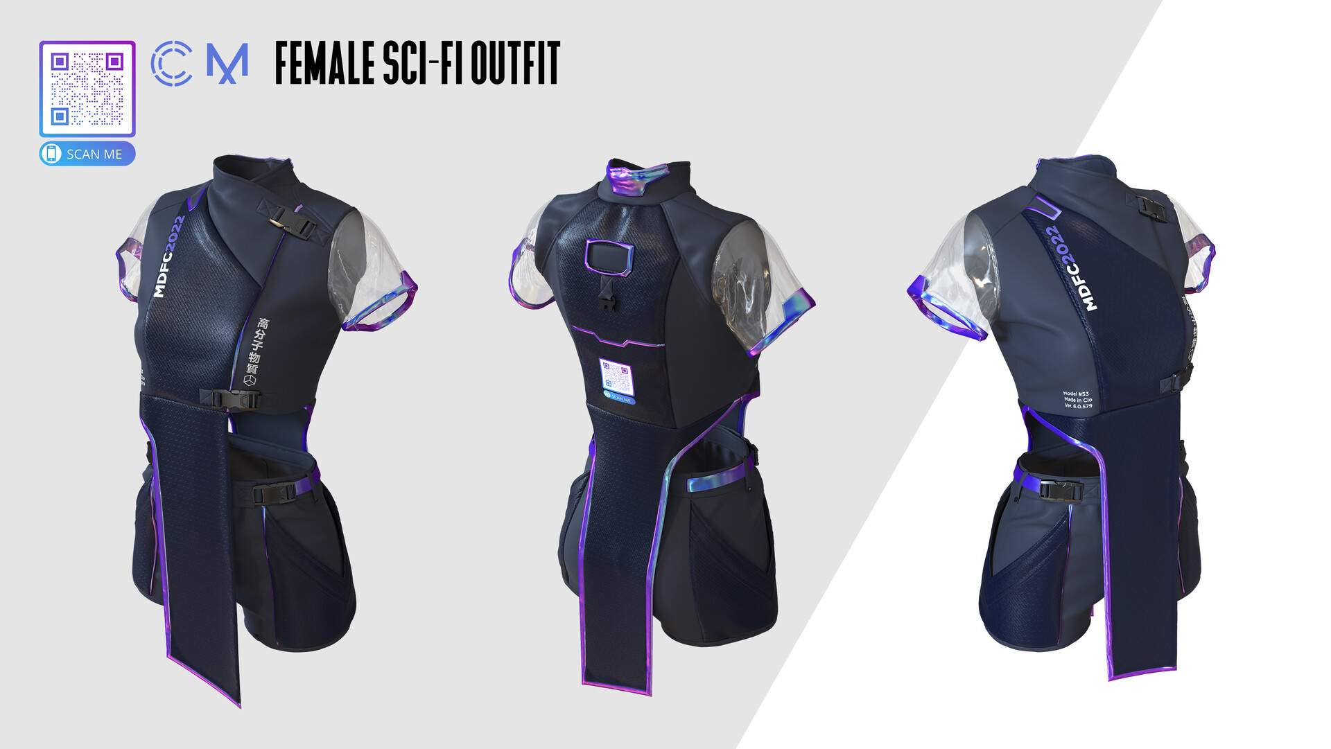 ArtStation - Female Sci-fi Outfit