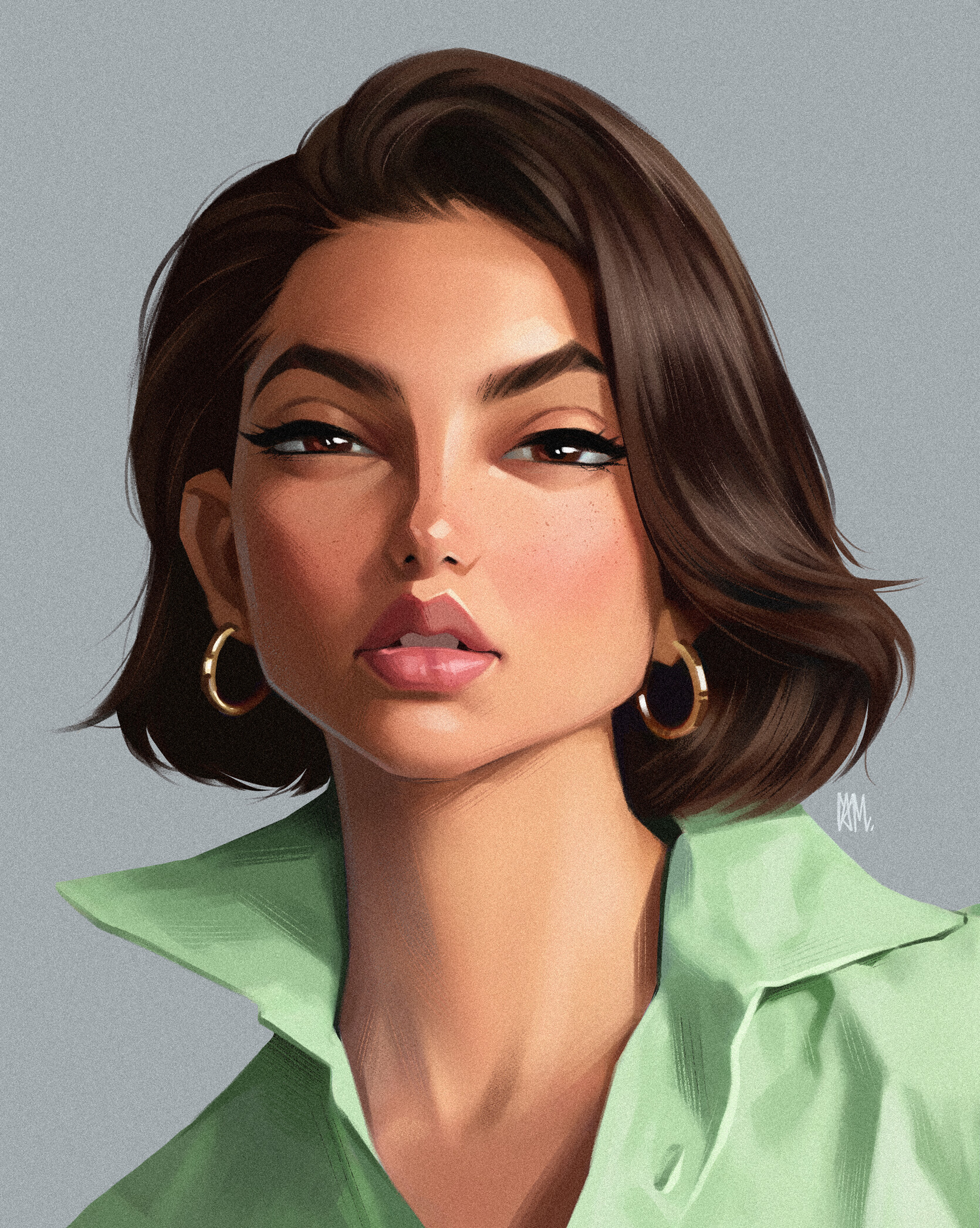 ArtStation - Stylized Portrait Study