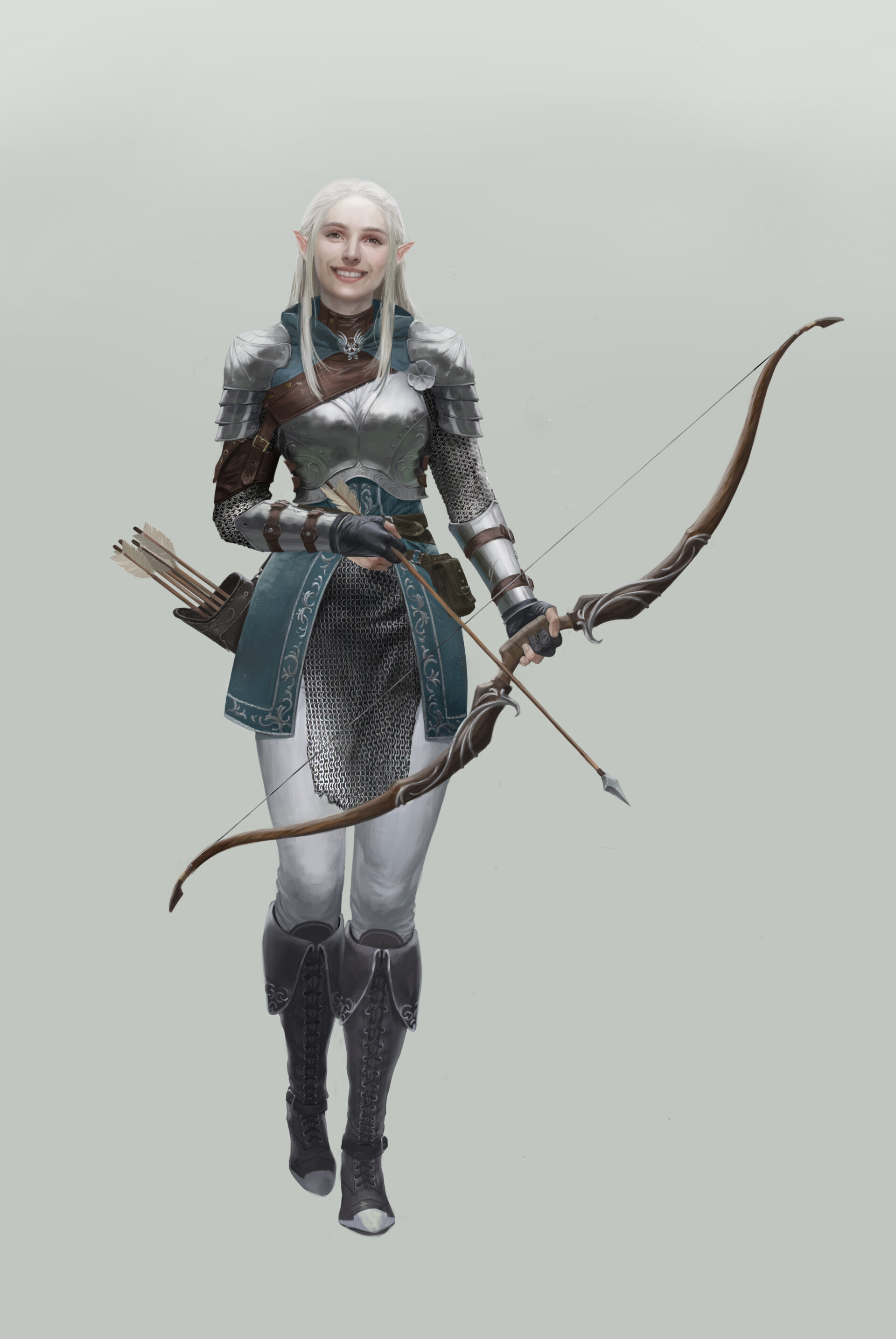 ArtStation - Smiling Elf Archer