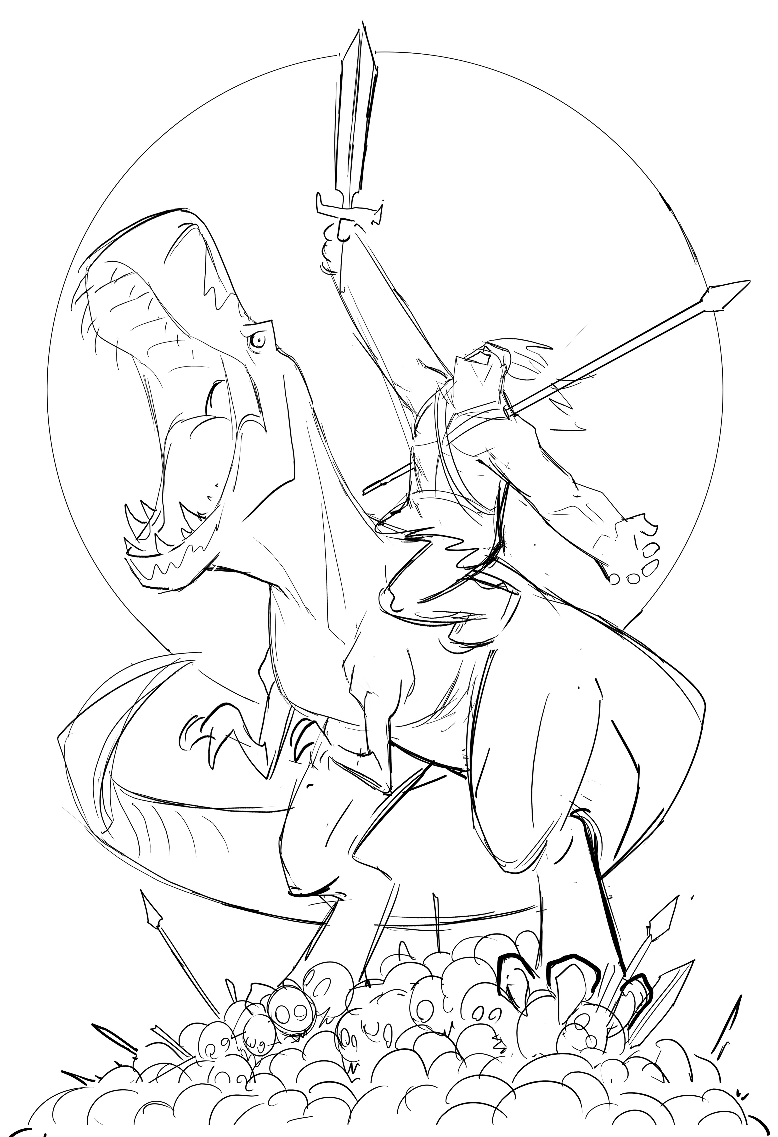 primal coloring pages