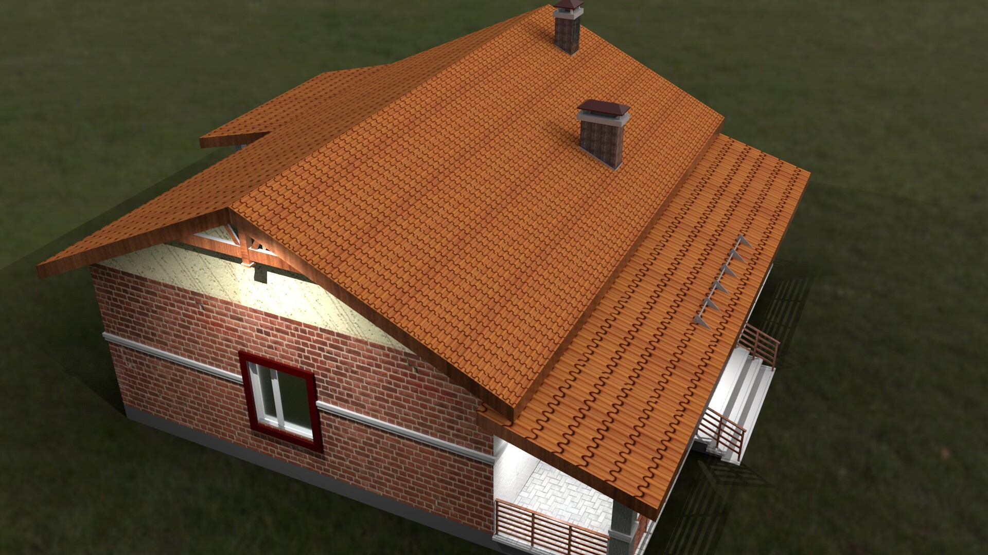 ArtStation - 3D House Model , Textured And Render