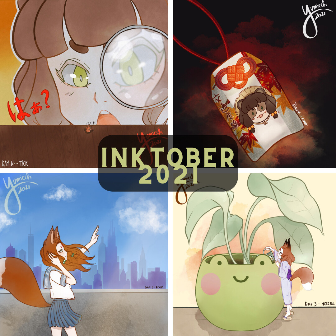 ArtStation - Inktober 2021 (Janko & Kotsune theme)