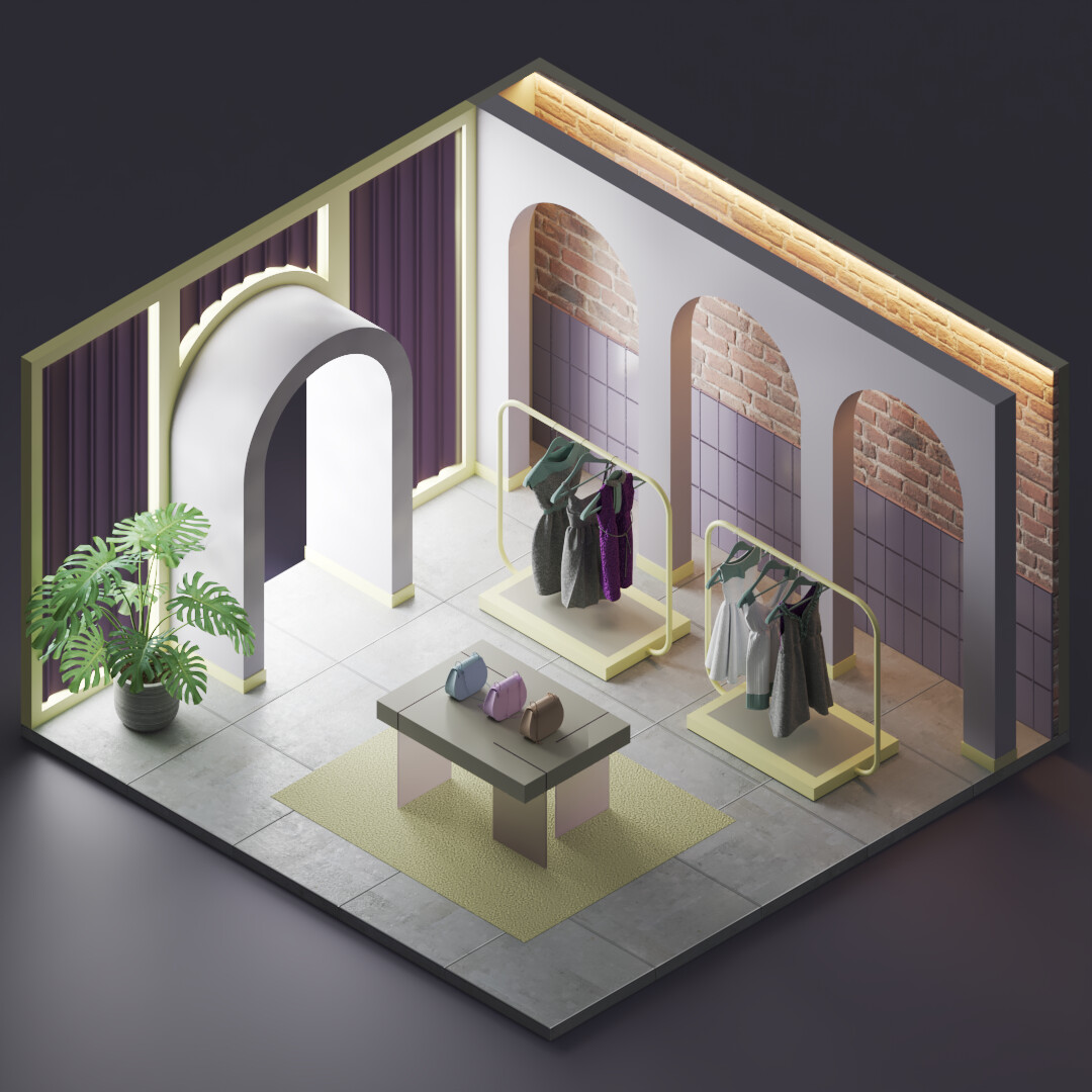 ArtStation - dress store