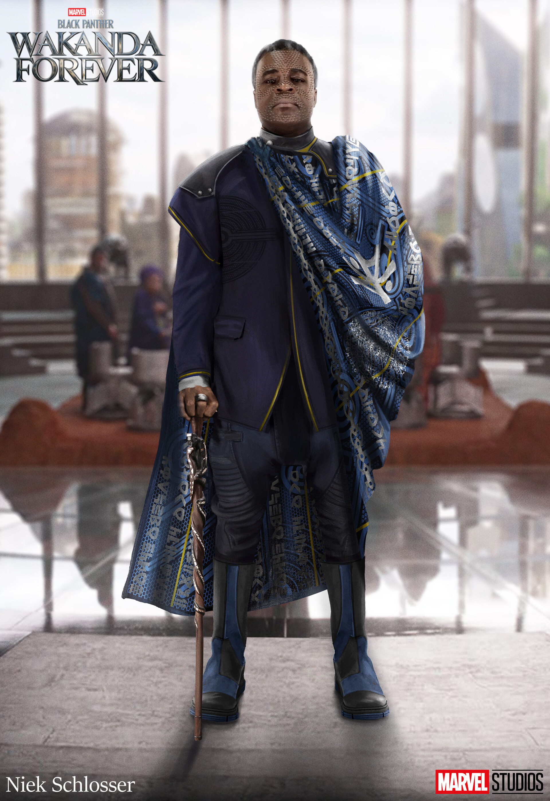 Niek Schlosser - Black Panther: Wakanda Forever Border Tribe Elder and ...