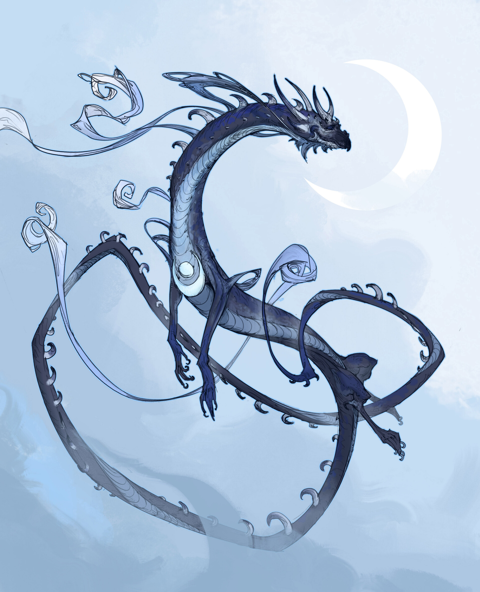 Lunar Dragon by Ognjen Sporin : r/ImaginaryDragons