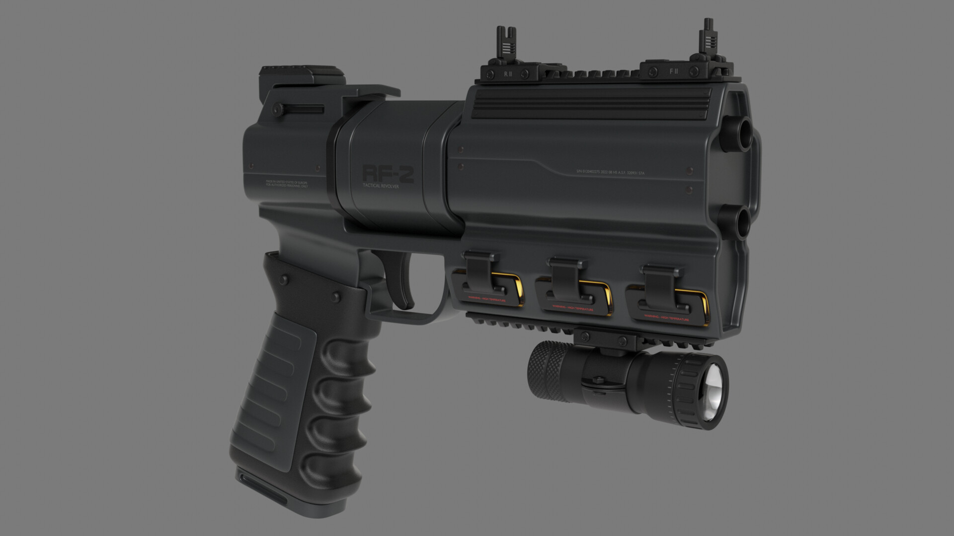 ArtStation - Futuristic Revolver 3d Concept