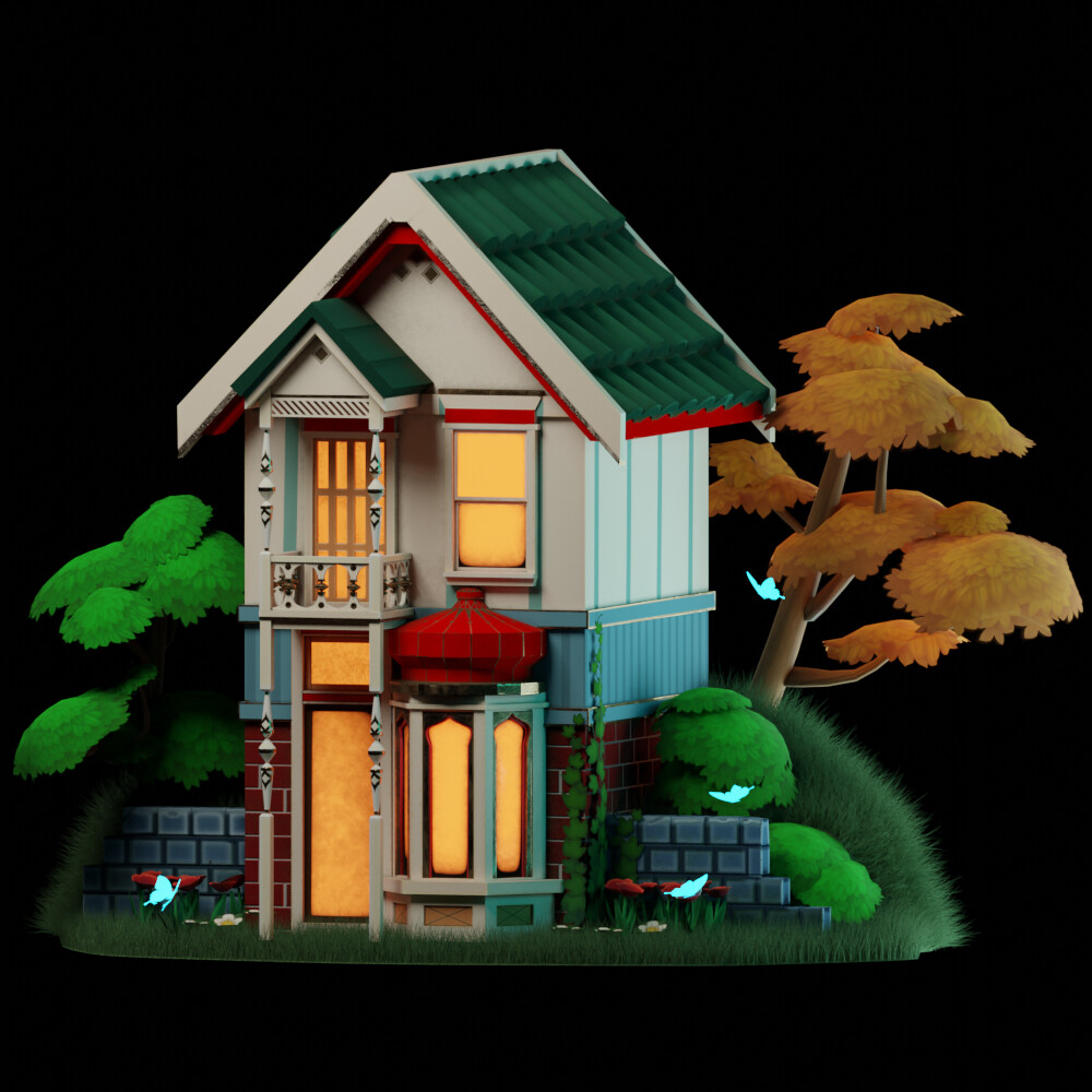 ArtStation - Low poly house