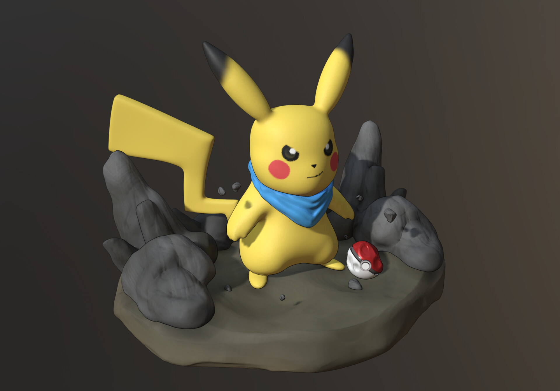 ArtStation - Pikachu figure