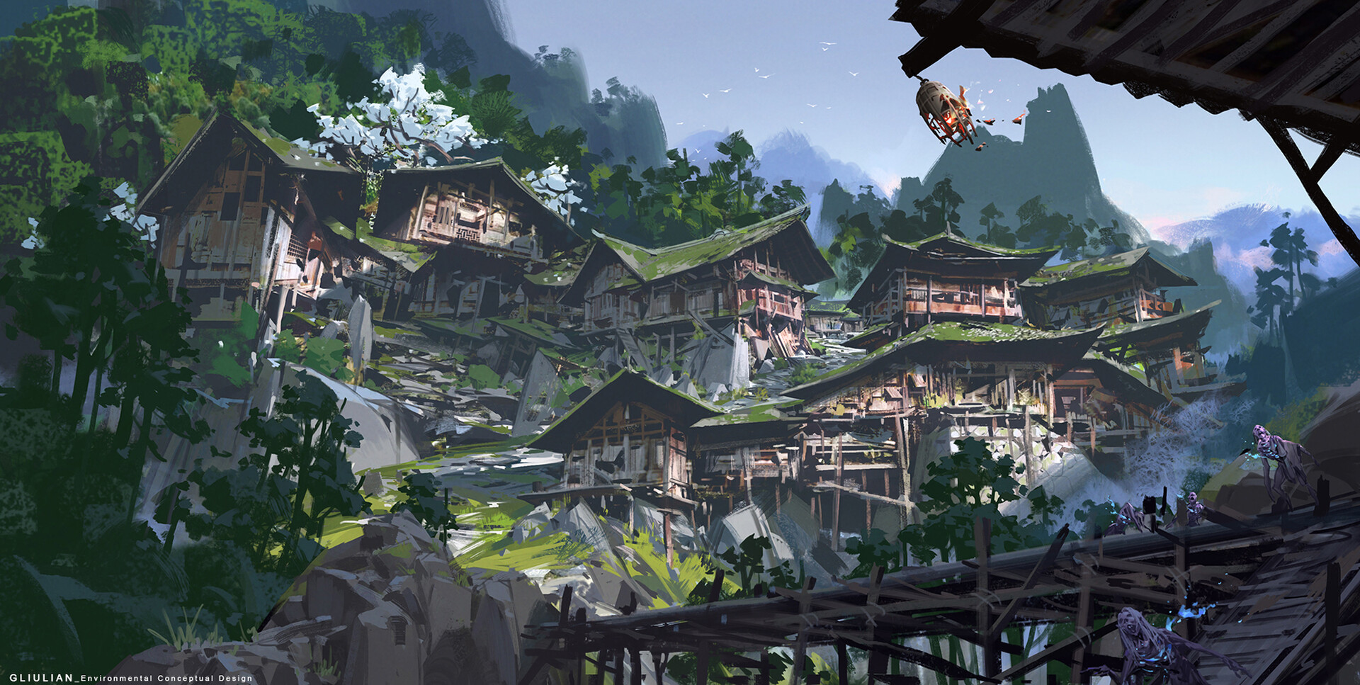 ArtStation - 村中丧尸 Village zombie
