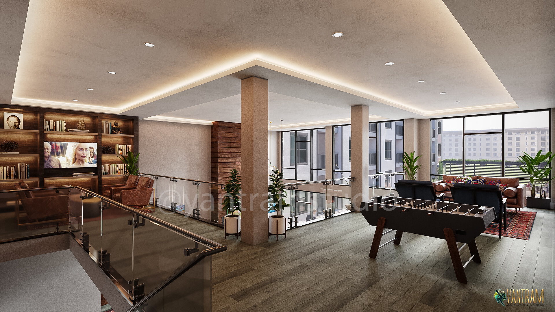 Yantram Architectural Design Studio - Two Story Club House by Yantram ...