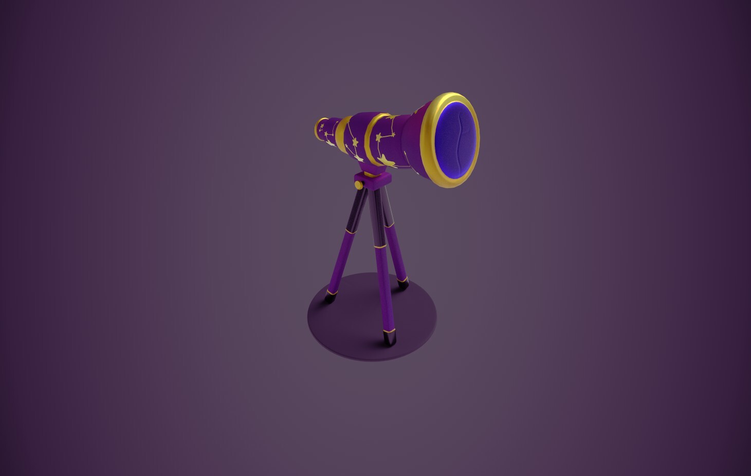 ArtStation - Stylised Telescope Prop