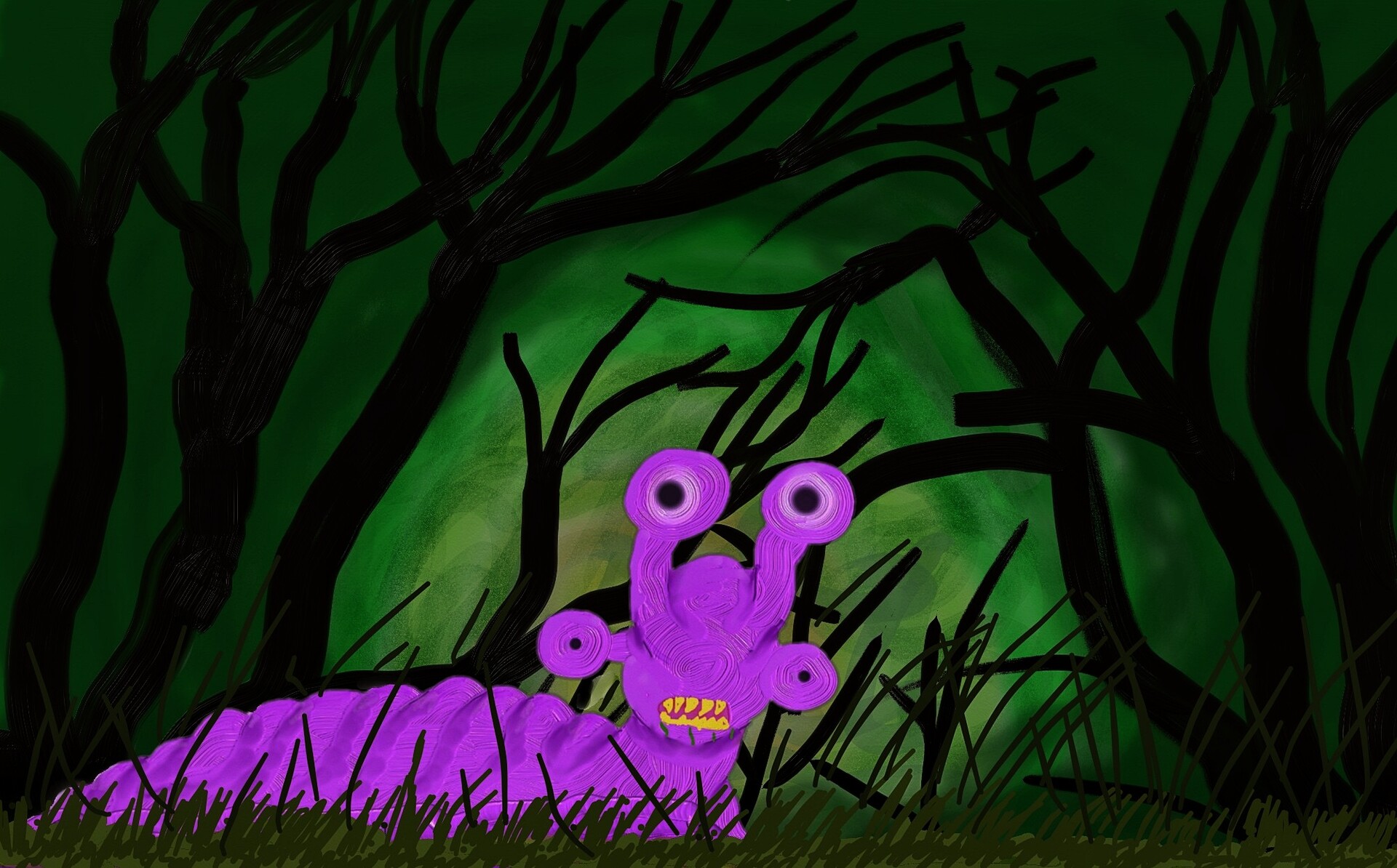 ArtStation - Fantasy Slug Creature in Thicket...