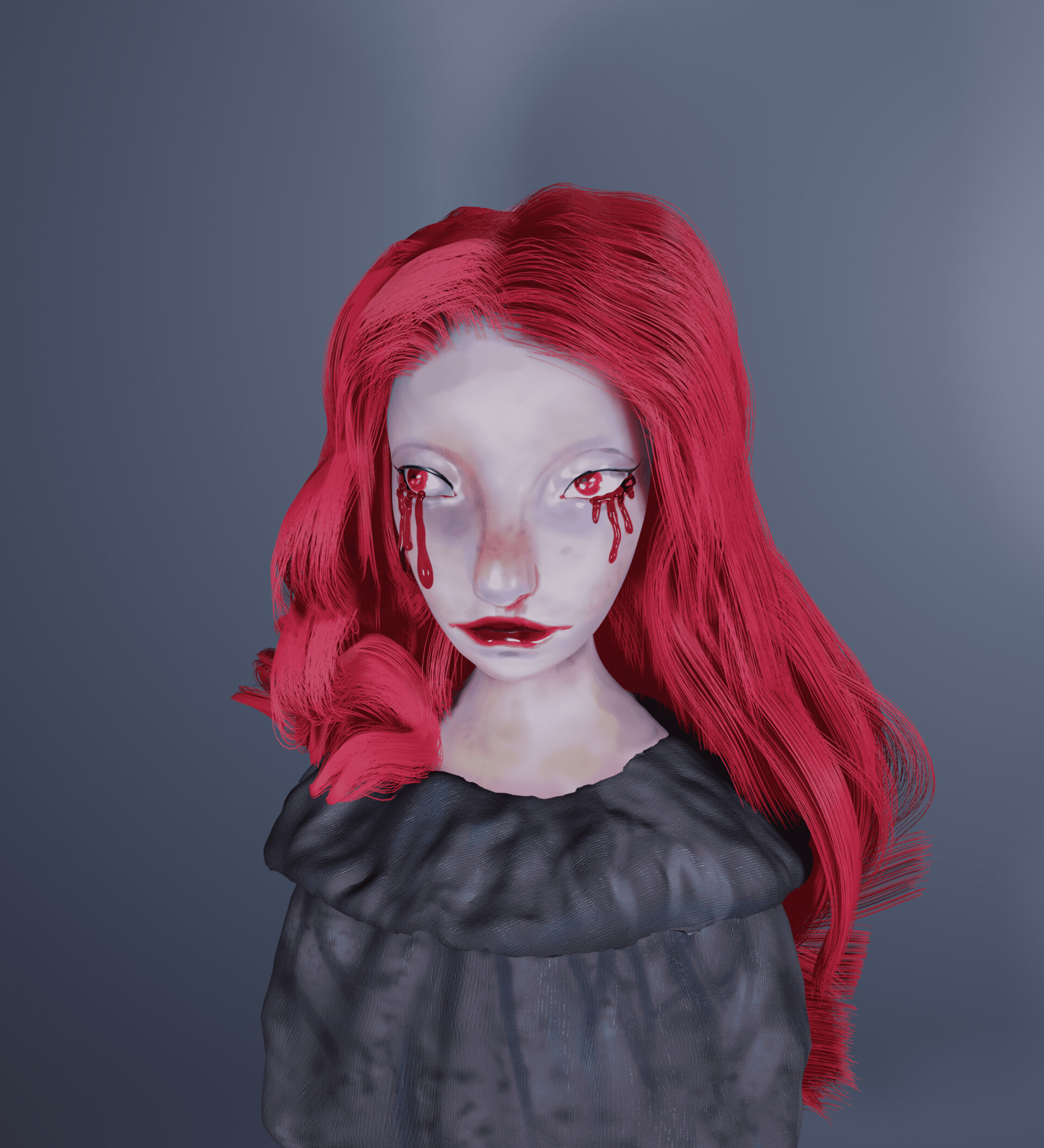 ArtStation - lady in red. fanart (art by Mystical Buttons)