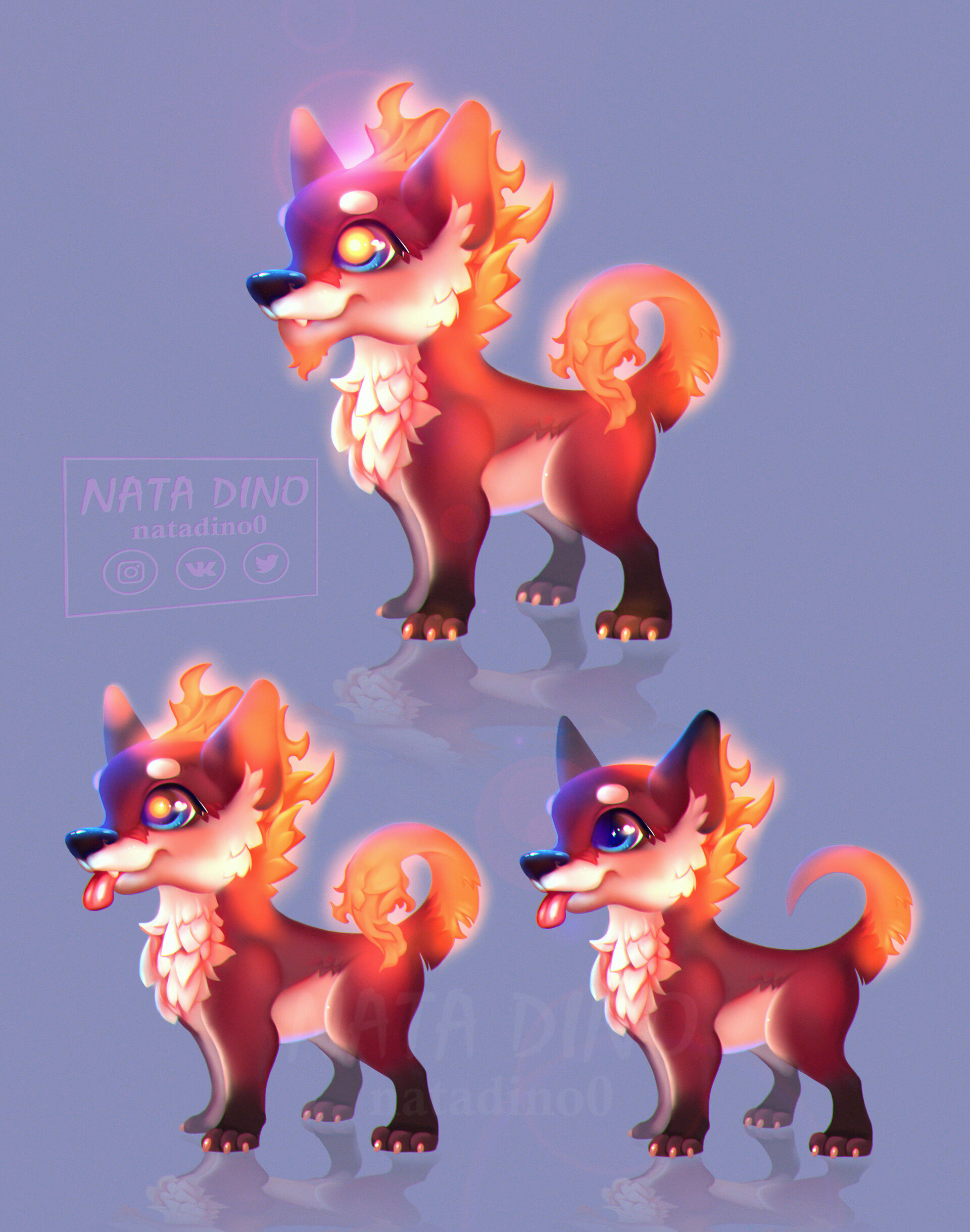 ArtStation - Fiery dog