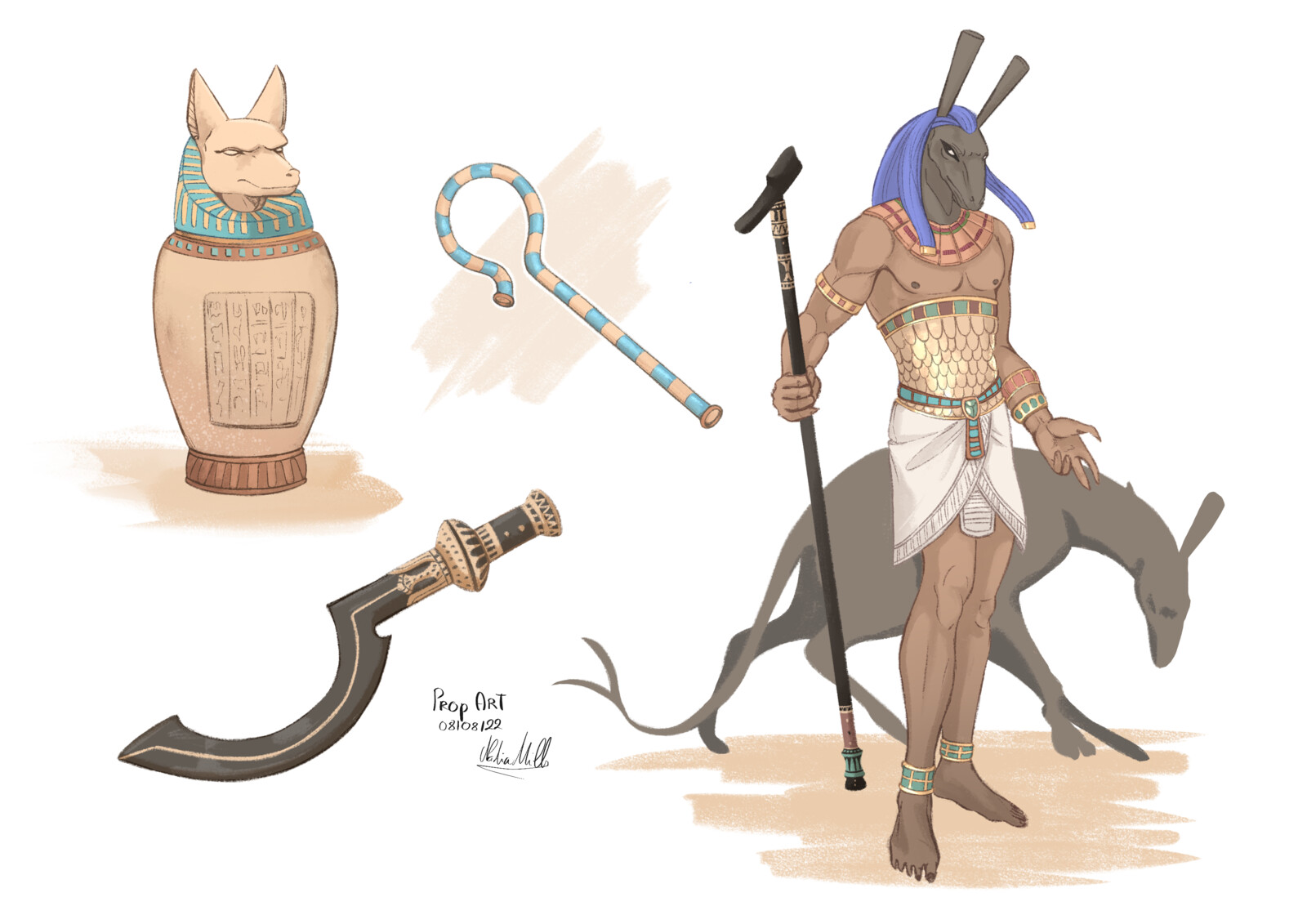 Nadia Miller - Prop Art and Experiments - Egyptian